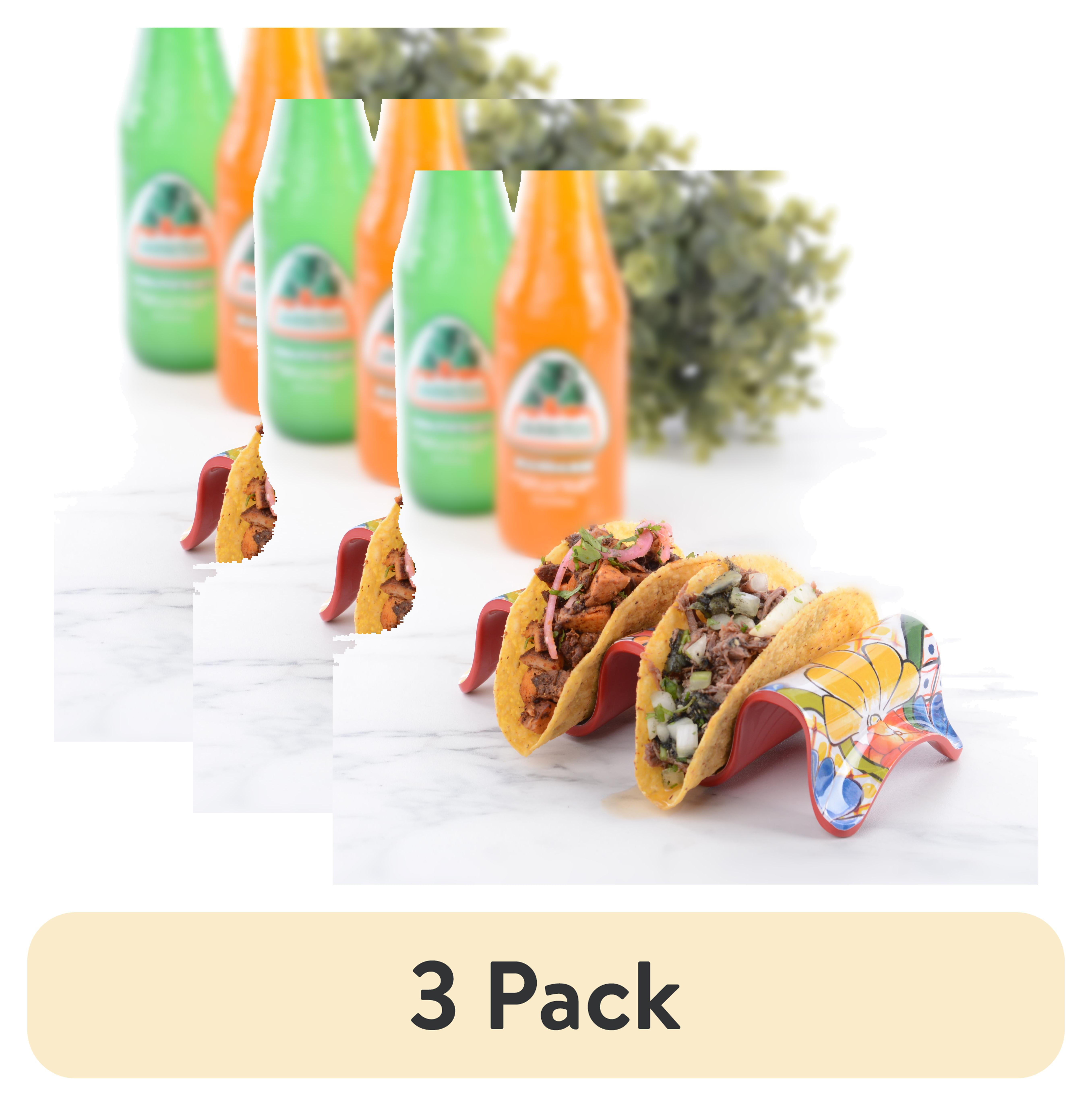 (3 pack) Prepara Talavera Collection Melamine Taco Holder Reversible ...