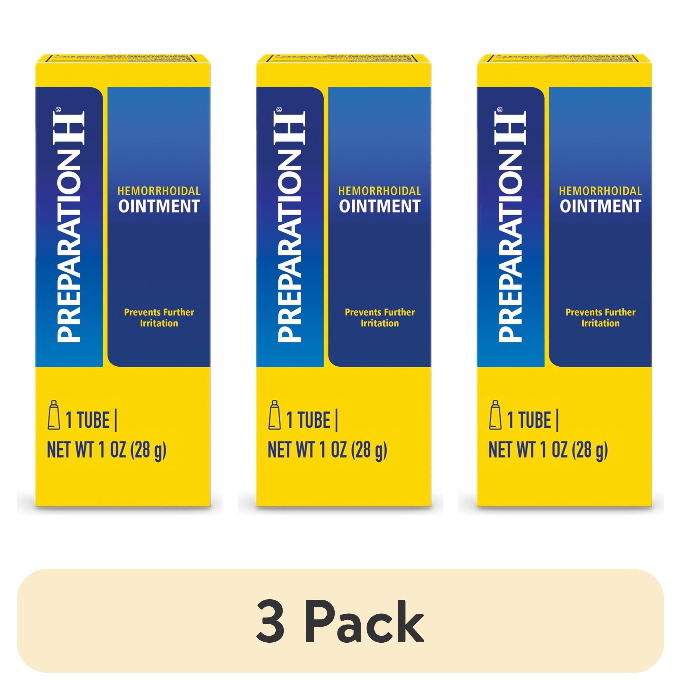 (3 pack) Preparation H Hemorrhoid Itching, Burning and Discomfort ...