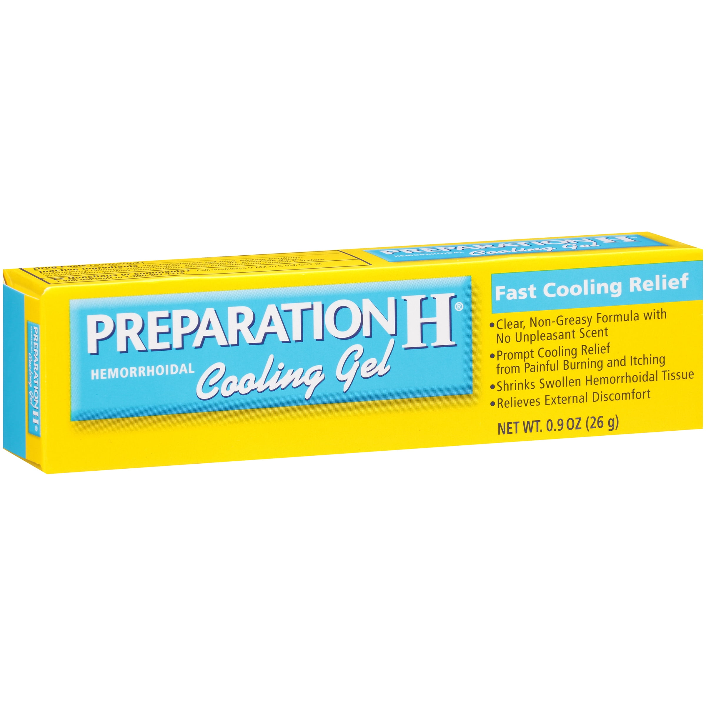 Preparation H Hemorrhoid Symptom Treatment Cooling Gel (0.9 Ounce), Fast Discomfort Relief with ...