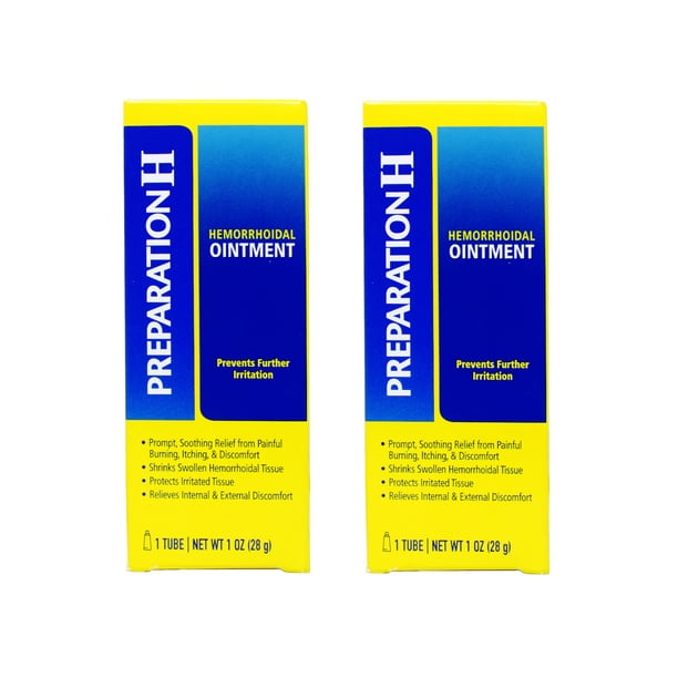 Preparation H Hemorrhoid Symptom Treatment Ointment, Itching, Burning & Discomfort Relief, Tube ...