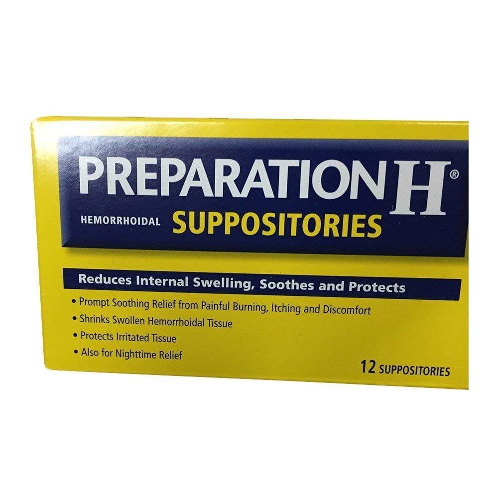 Preparation H Hemorrhoidal Suppositories, Pack of 3, 12 ea each ...