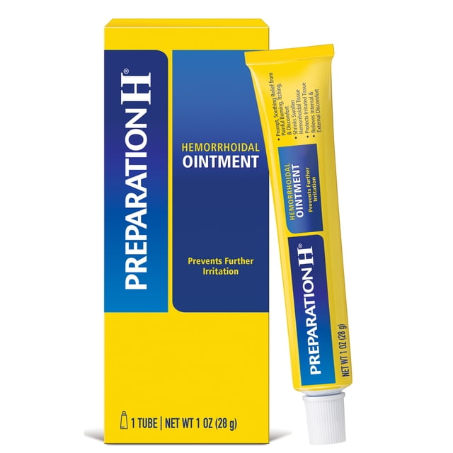 Preparation H Ointment for Hemorrhoid Relief, Burning and Itching, 1 Oz ...