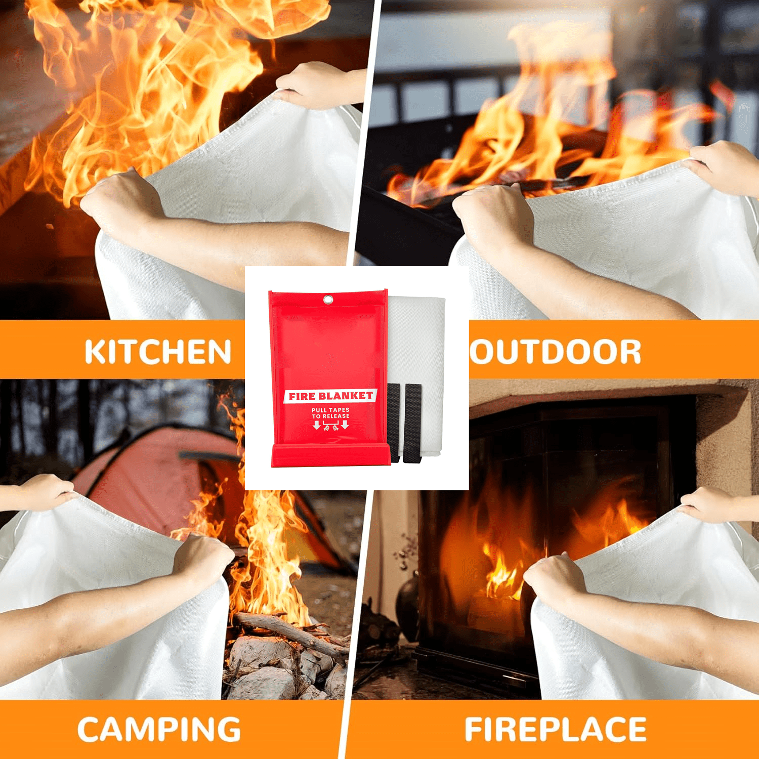 Survival Blanket Prepared Hero Emergency Fire Safety Kit – Fire ...