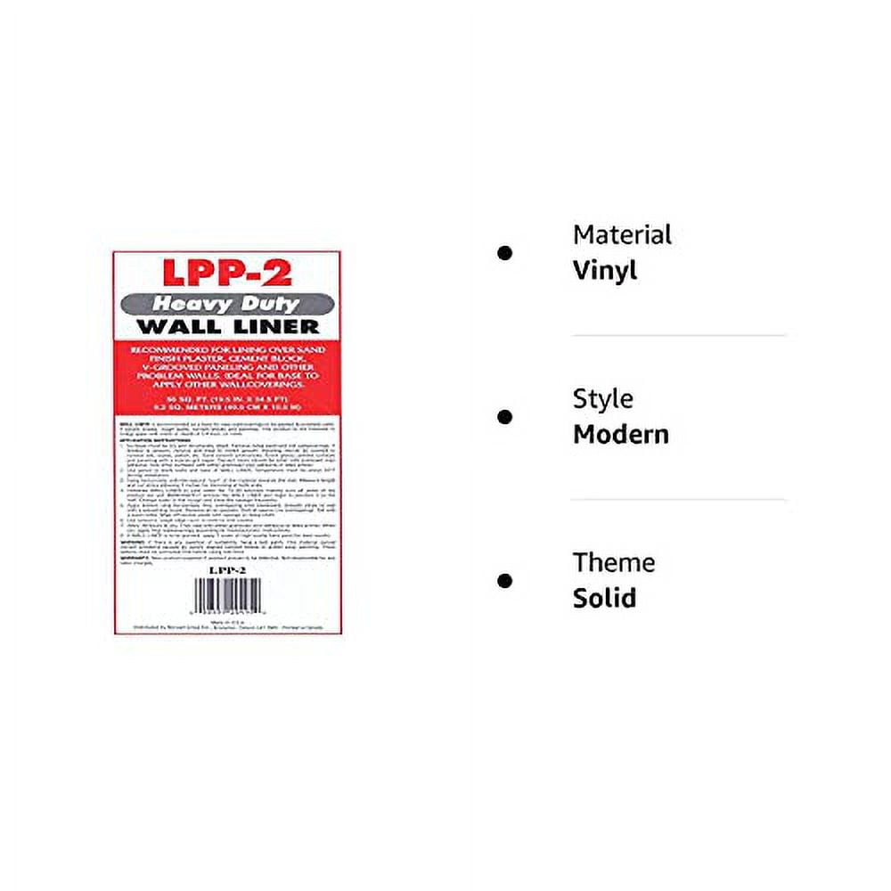 Prepasted Paintable Solid Flat Wallpaper Liner | LPP-2 - Walmart.com