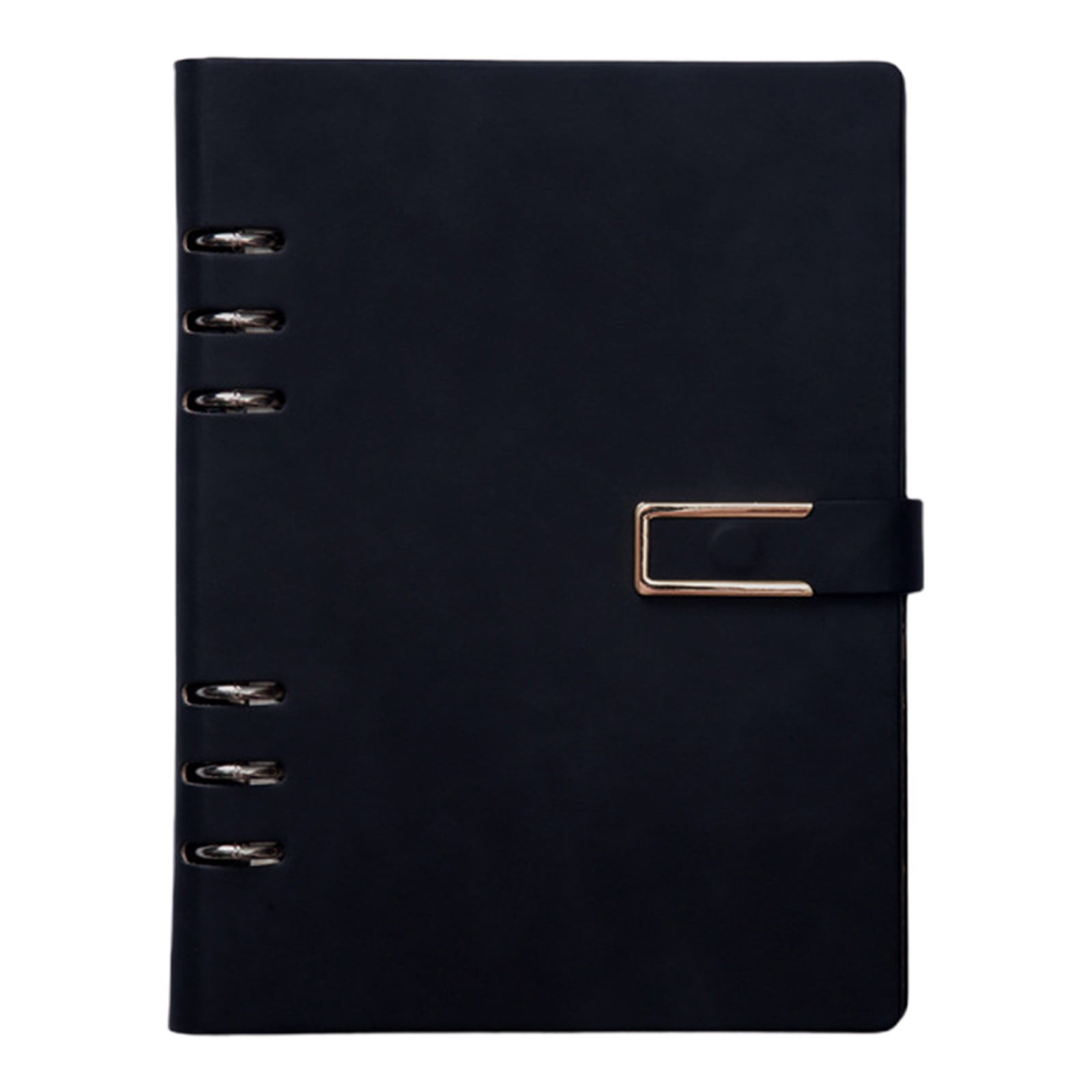 Preplabs A5 Ring Refillable Notebook | PU Leather Navy Planner for Note ...
