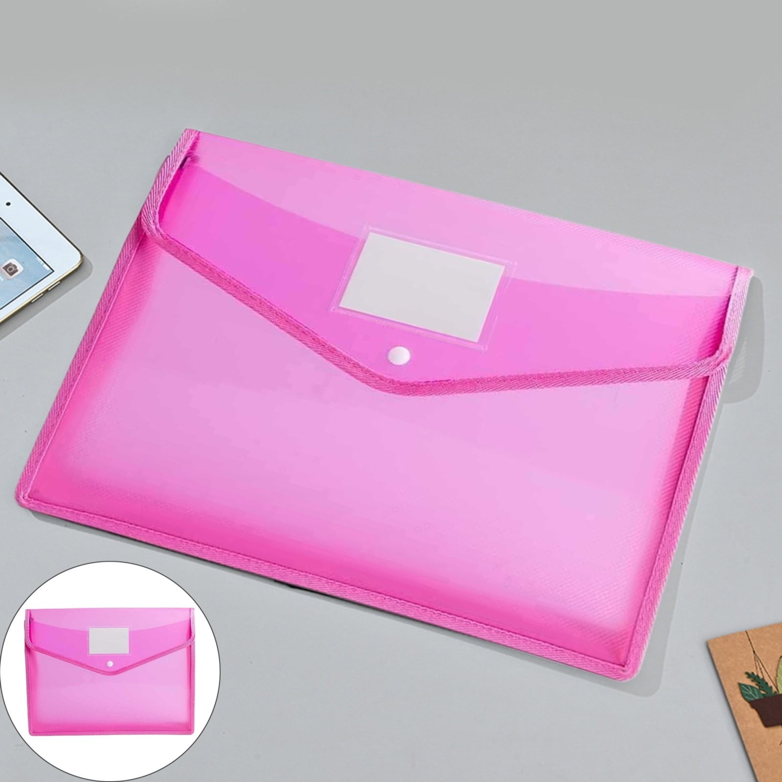 Preplabs File Organizer Document Holder - Snap Button Envelope Folder ...