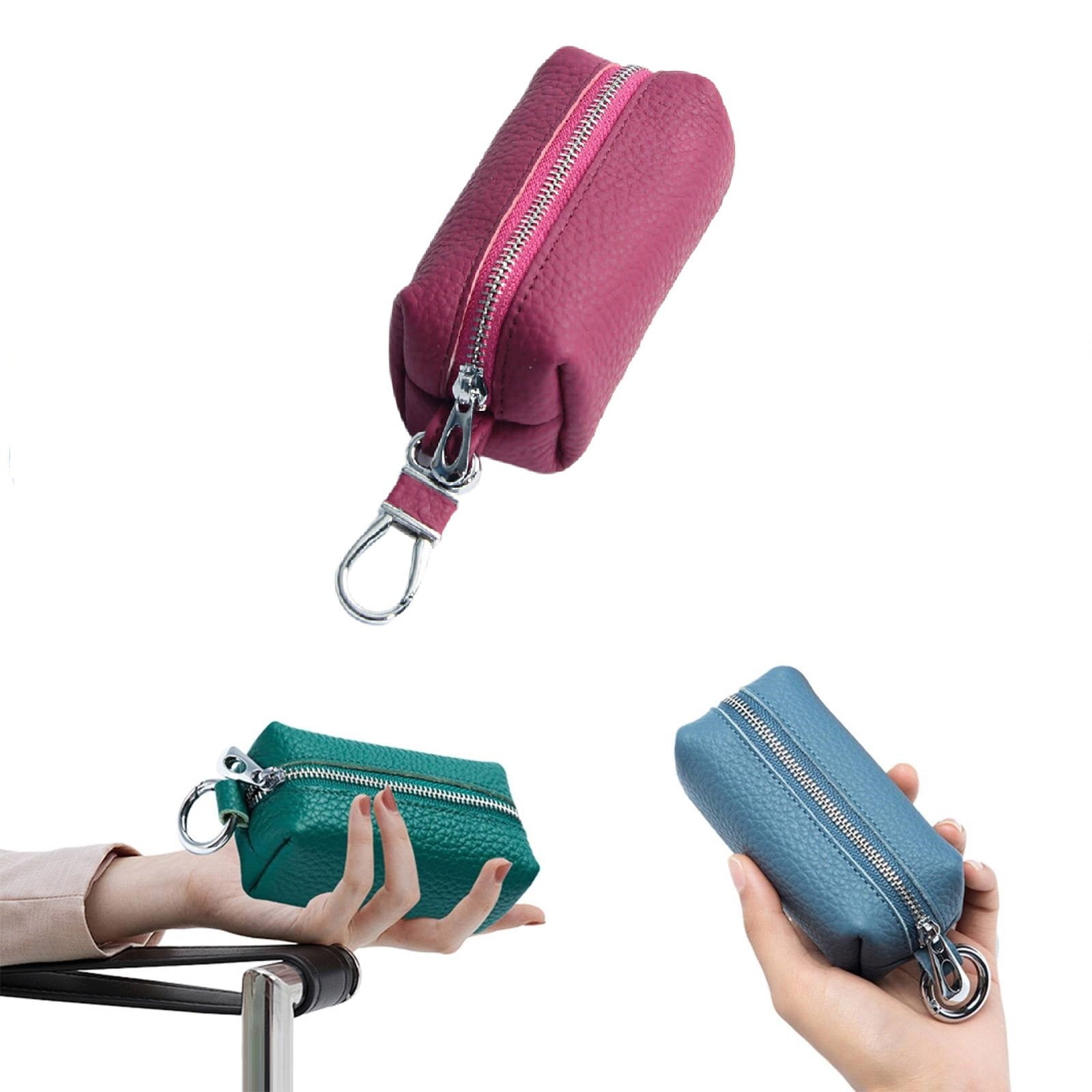 Preplabs Key Holder, with Leather Purse Design for Car Keys and Change ...