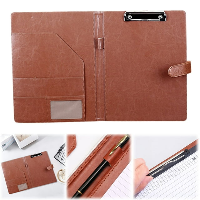 Preplabs Leather Portfolio Folder Insert Professional Leather Portfolio ...