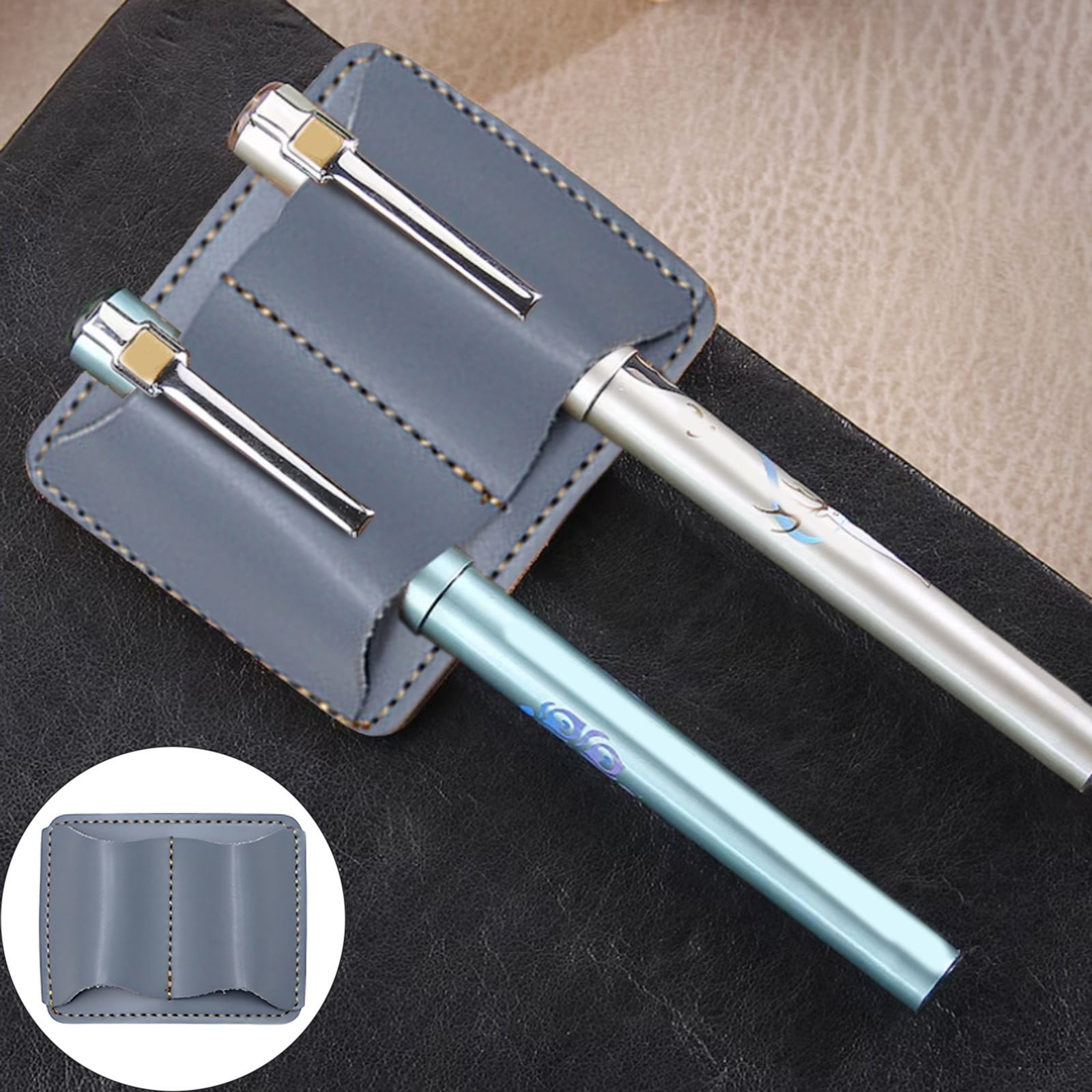 Preplabs Pen Loop Holder for Notebook Leather Pen Loop Holder Adhesive ...
