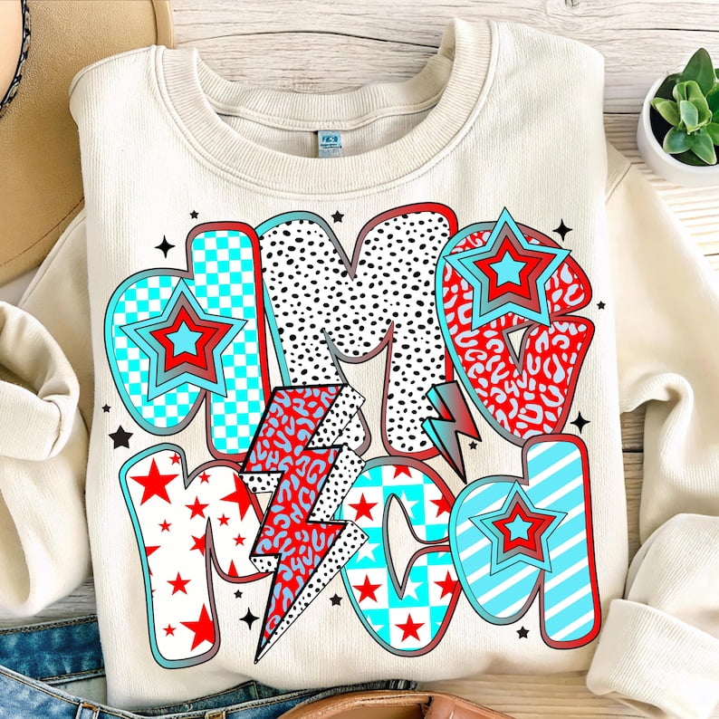 Preppy America Coquette Sweatshirt, Girly USA 4th of July Pullover ...