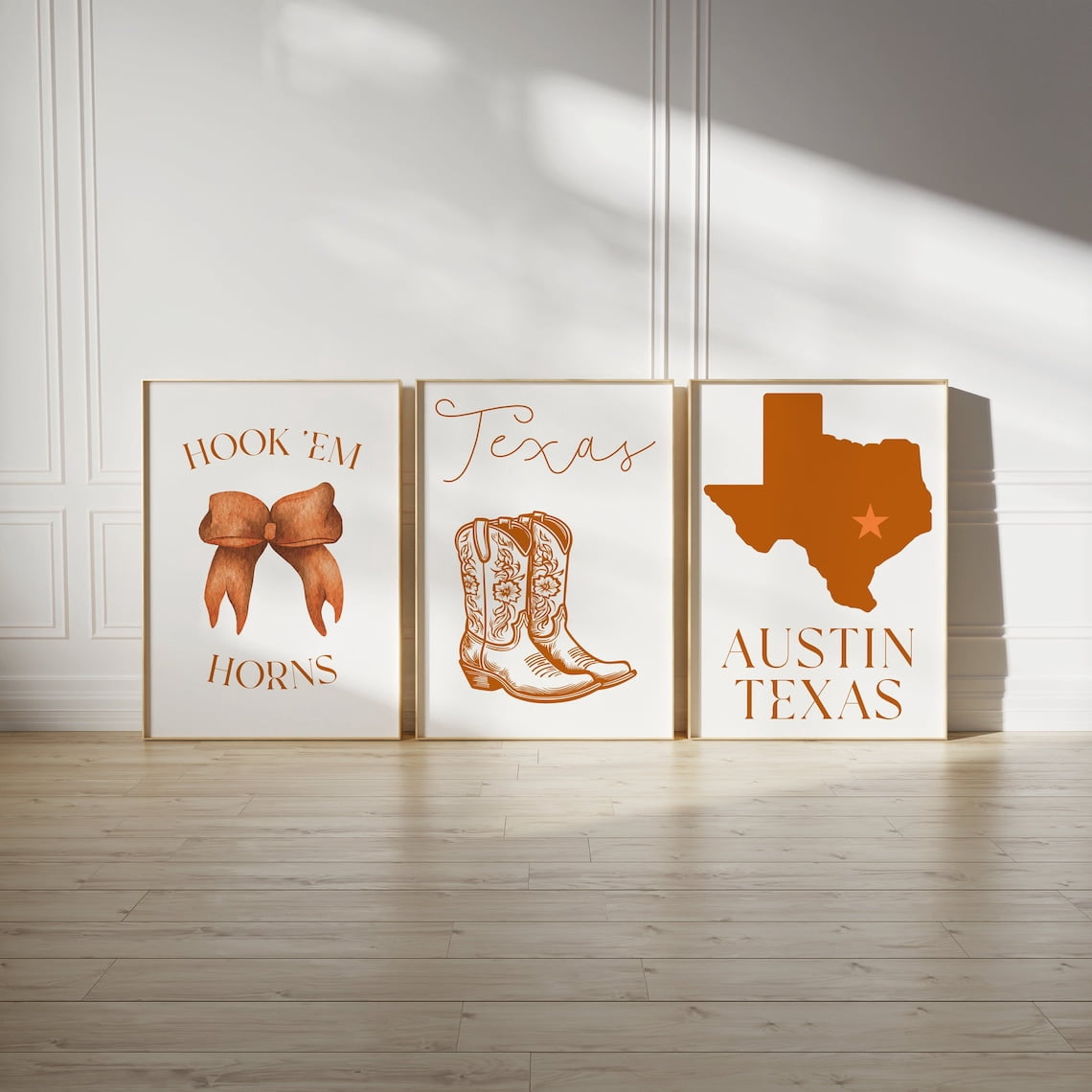 Preppy Austin Texas Trendy Hook Em room Decor Longhorns Cowgirl College ...