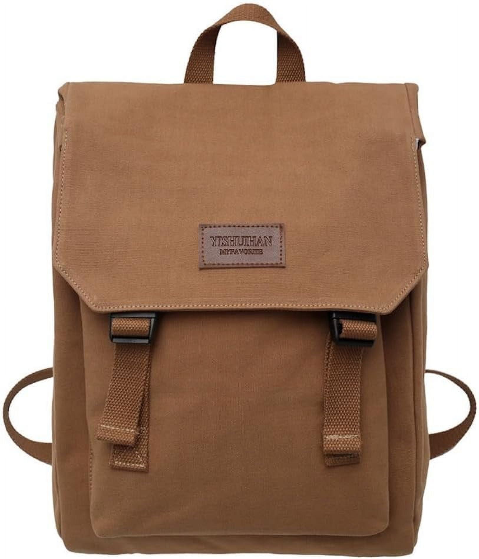 Preppy Backpack Canvas Flip Top Backpack Light Academia Aesthetic ...