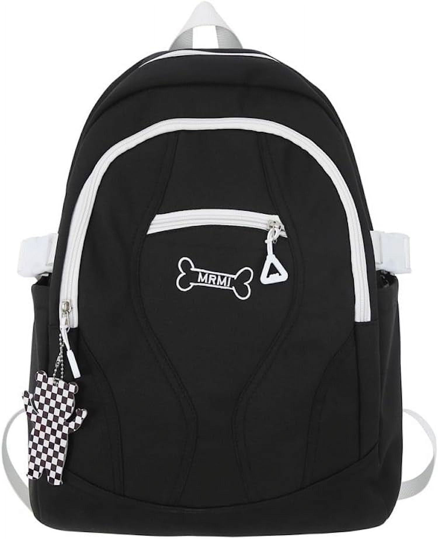 Preppy Backpack Cute Vintage Aesthetic Backpack Double Zipper Backpack ...