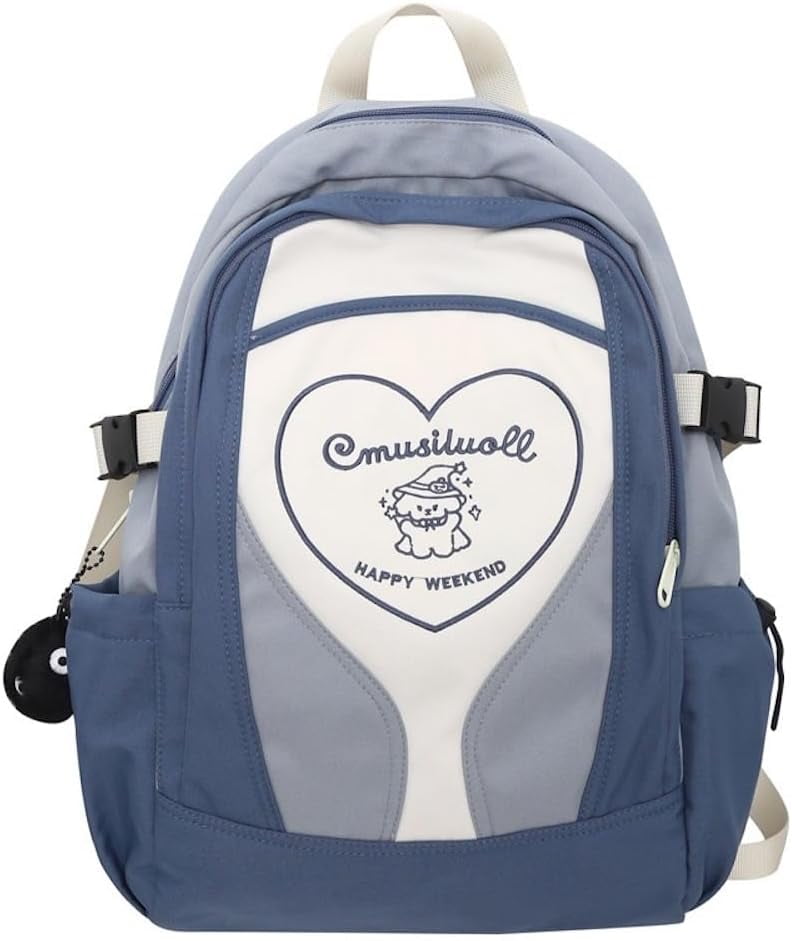 Preppy Backpack Cute Vintage Aesthetic Backpack Magic Bunny Love Heart ...