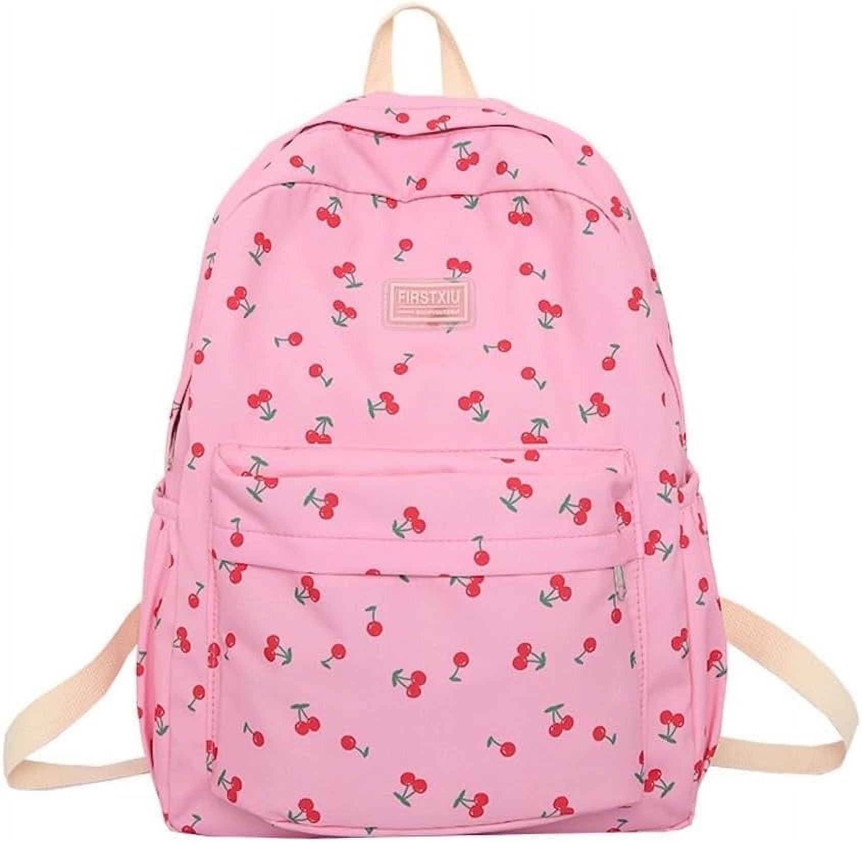 Preppy Backpack Kawaii Cherry Backpack Cottagecore Aesthetic Backpack ...