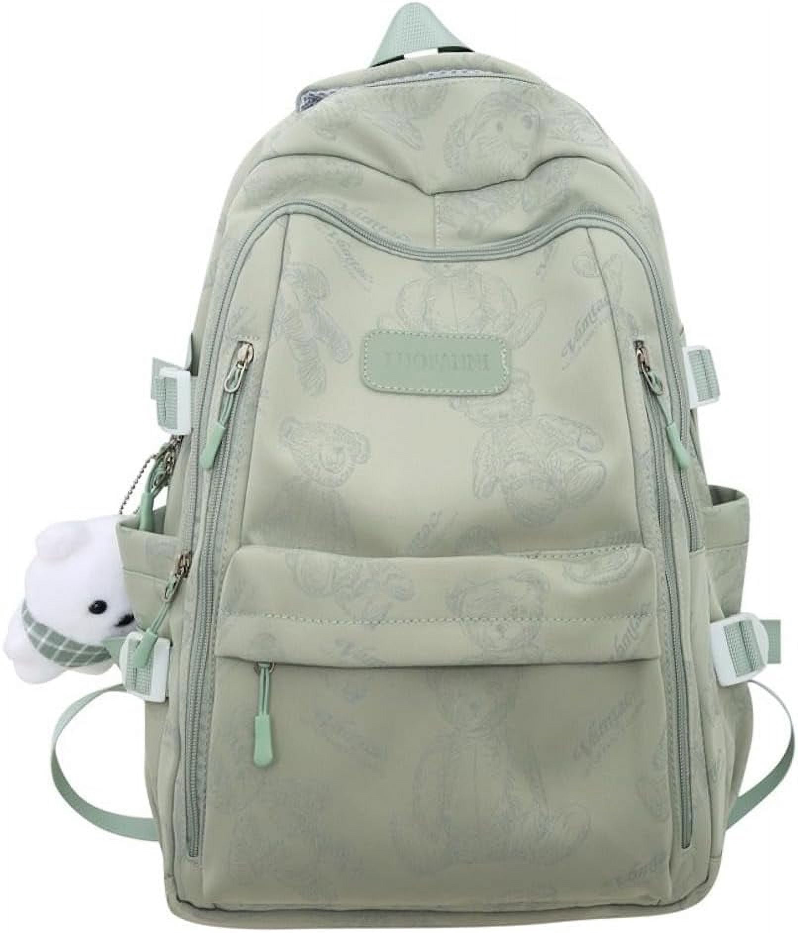 Preppy Backpack Sketch Teddy Bear Backpack Cute Aesthetic Backpack with ...