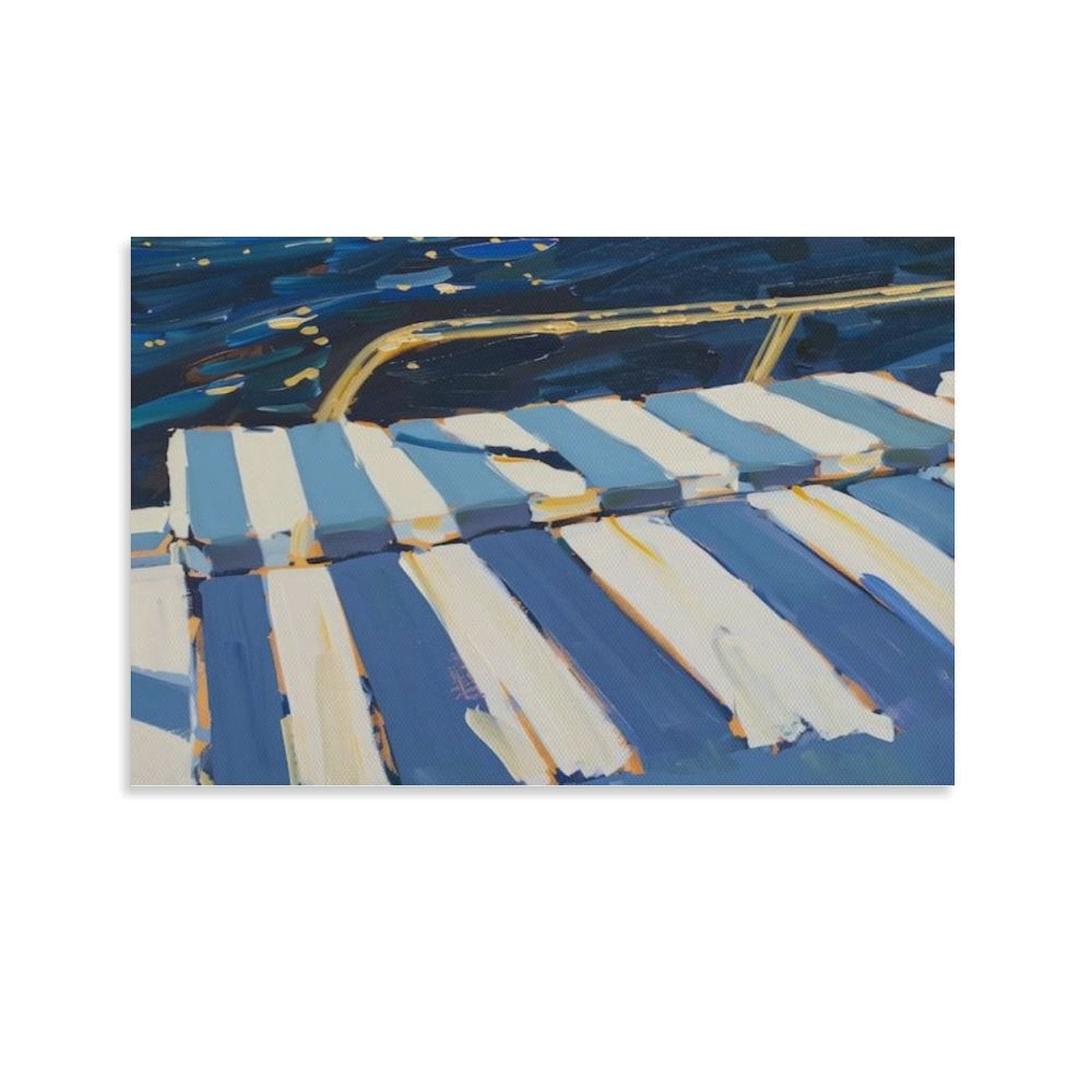 Preppy Boat Print Blue And White Decor Coastal Aesthetic Maritime ...