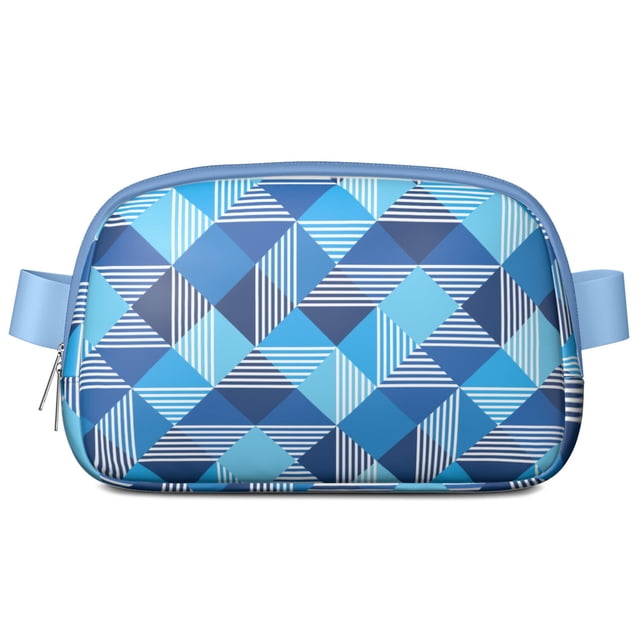 Preppy Check Fanny Pack – Waterproof Adjustable Waist Bag with Classic ...
