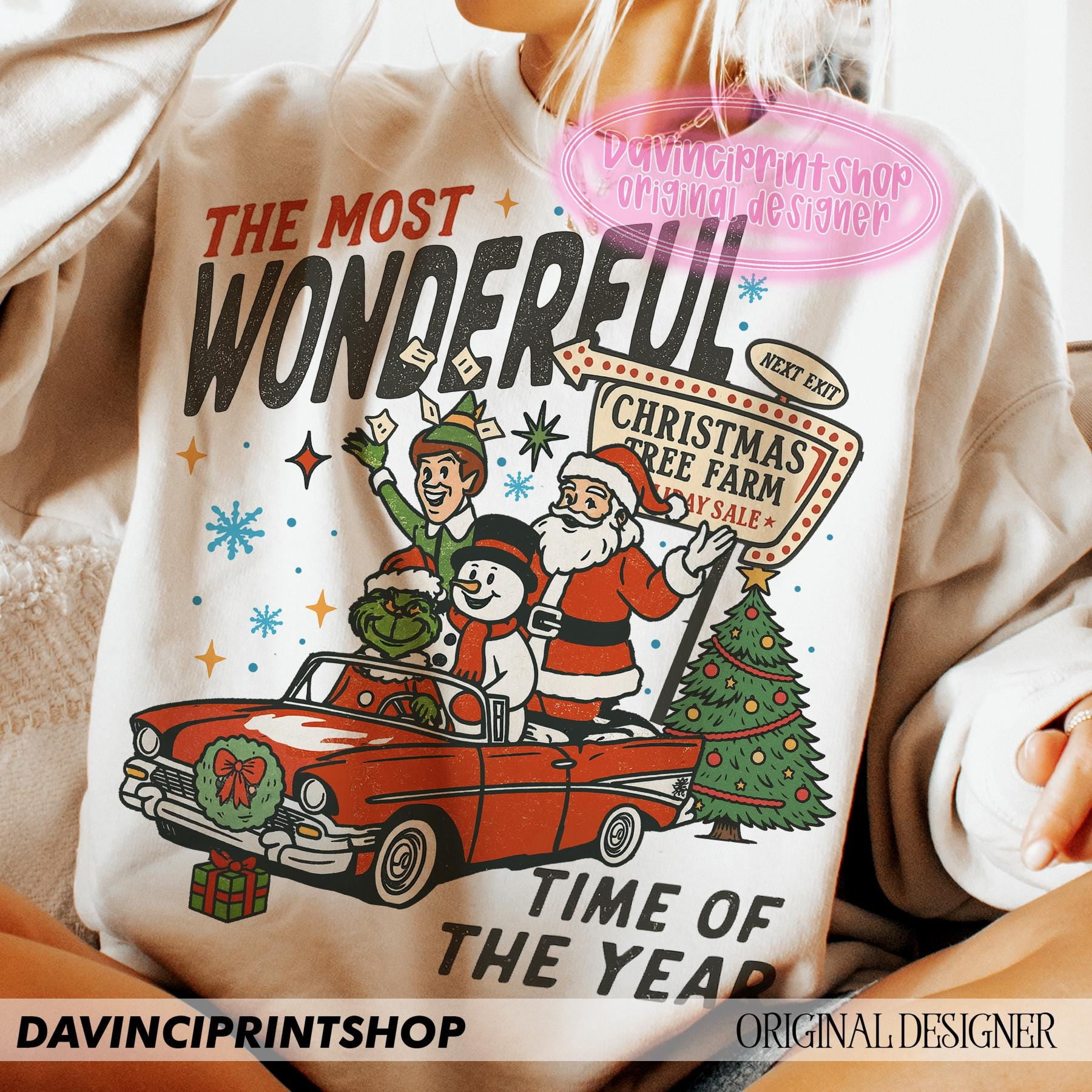 Preppy Christmas Movie Characters PNG, Retro Christmas png, Christmas ...