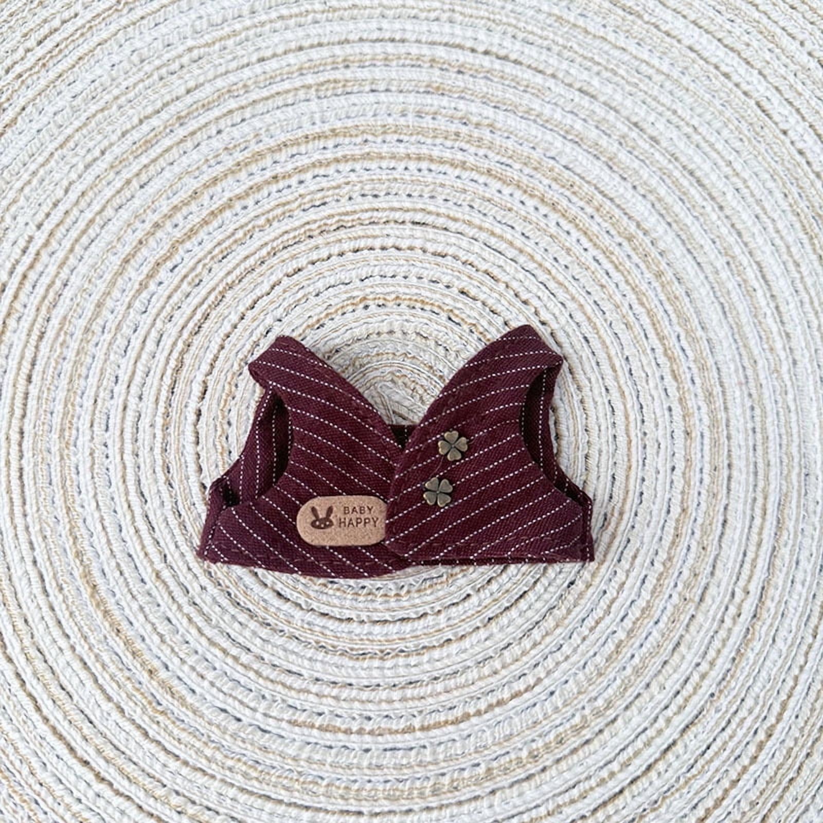 Preppy Clover Doll Vest Crimson Striped Miniature Waistcoat 5.5x9cm for ...