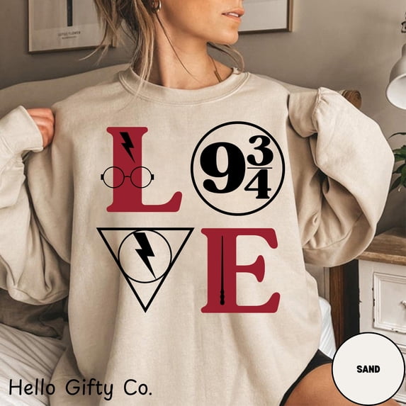 Preppy Coquette Valentines Sweatshirt, Potterhead Sweatshirt, HP Book ...