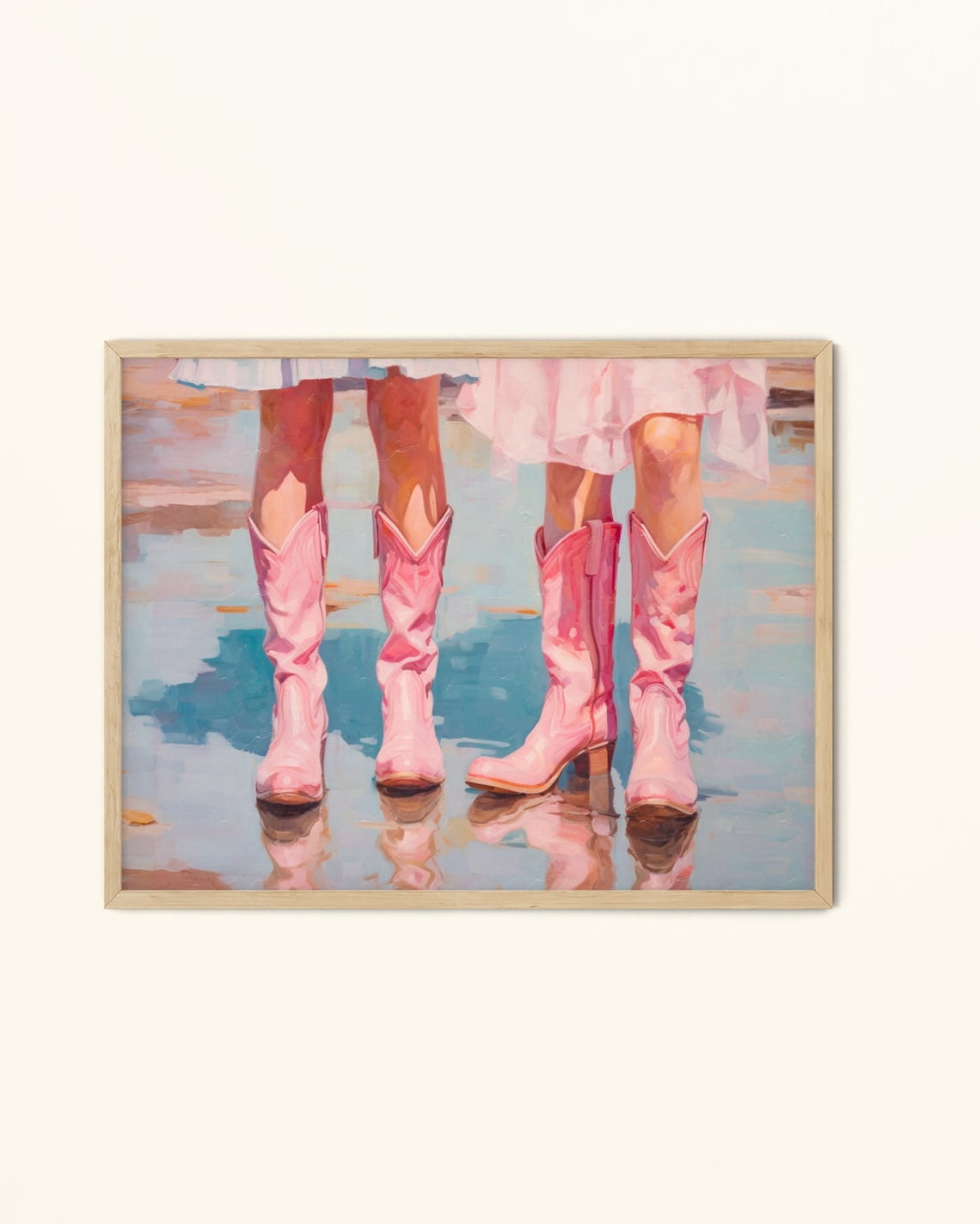 Preppy Cowgirl Decor, Cowgirl Poster Print, Cowboy Boots Art Print ...