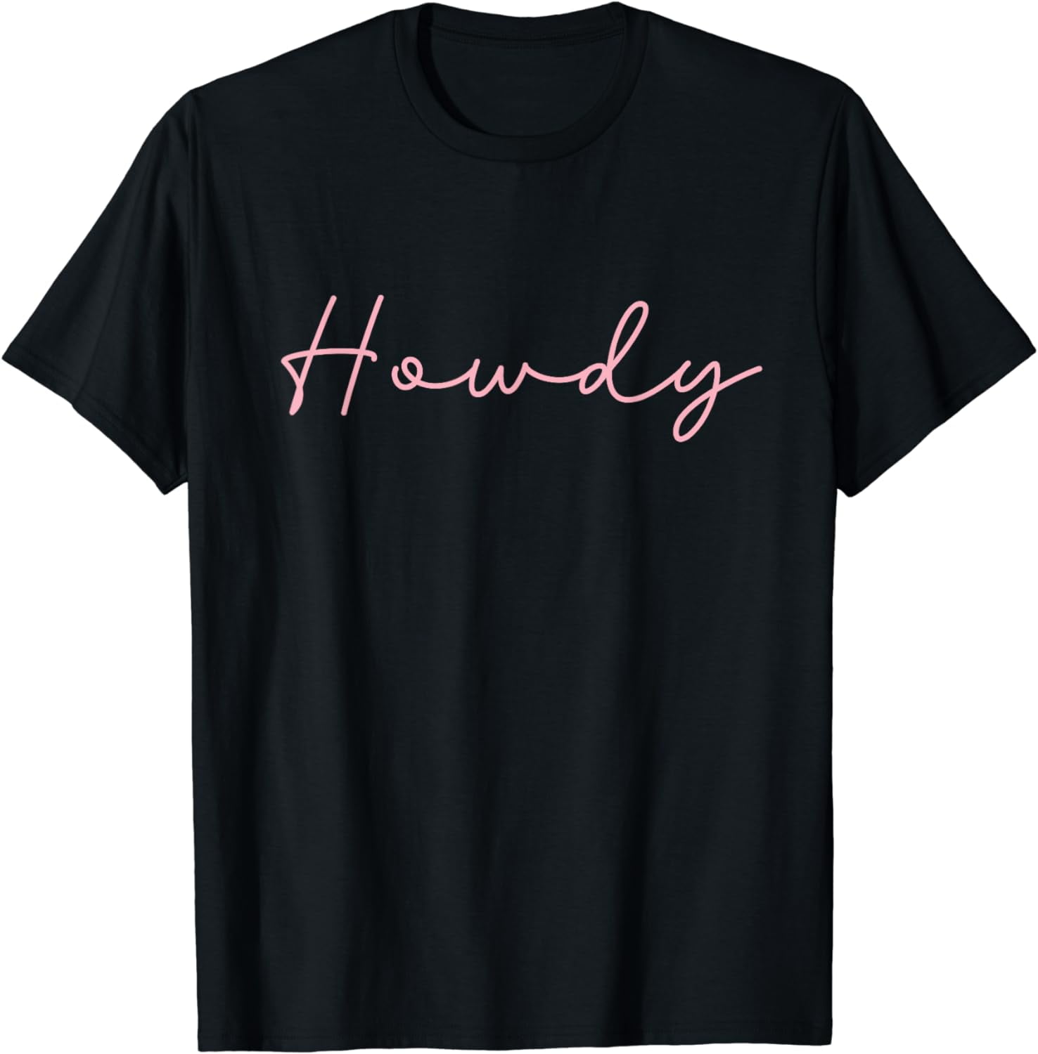 Preppy Cowgirl Trendy Womens Pink Howdy T-Shirt - Walmart.com