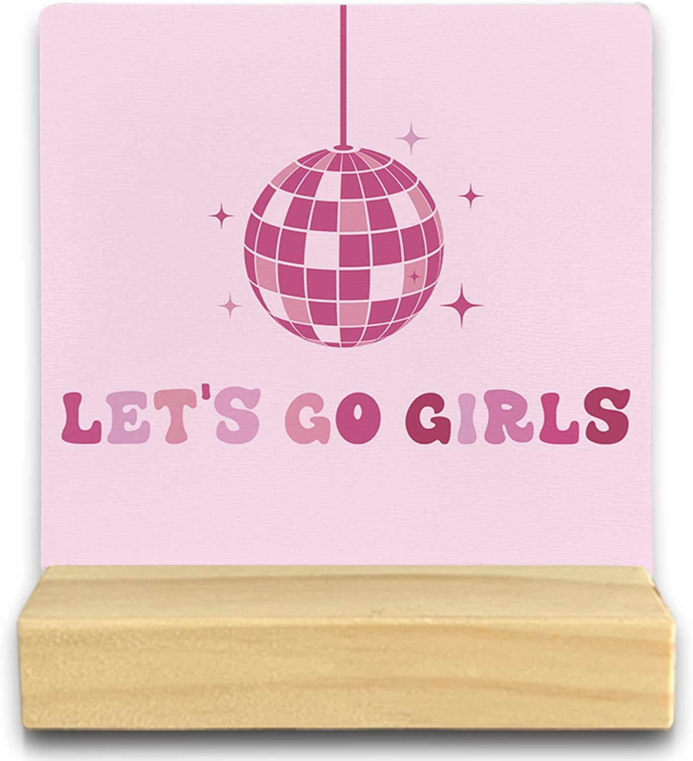 Preppy Desk Decor, Pink Preppy Wood Table Signs, Preppy Shelf Decor ...