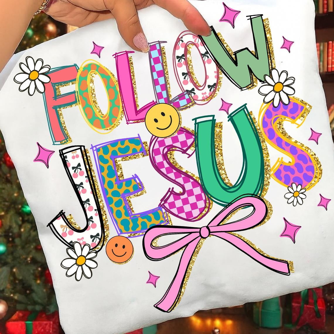 Preppy Follow Jesus, Coquette Jesus Doodle, Christian, Jesus Design ...