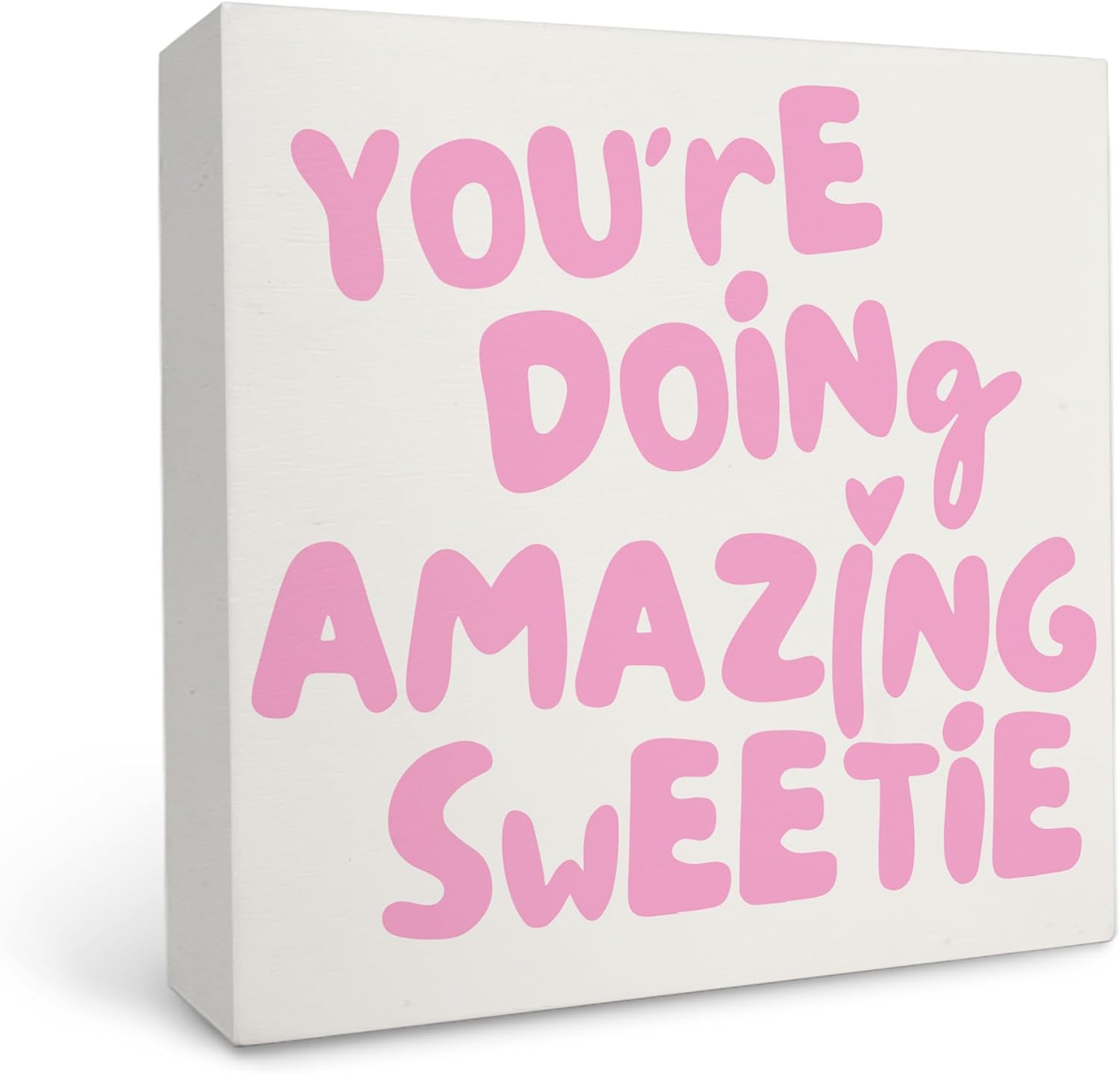 Preppy Inspirational Wooden Sign - Trendy Inspirational Wooden Box Sign ...