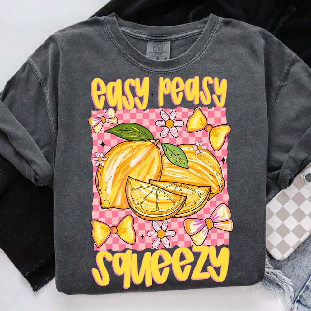 Preppy Lemon Summer Shirt, Lemon Coquette Shirt, Girly Summer Shirt ...