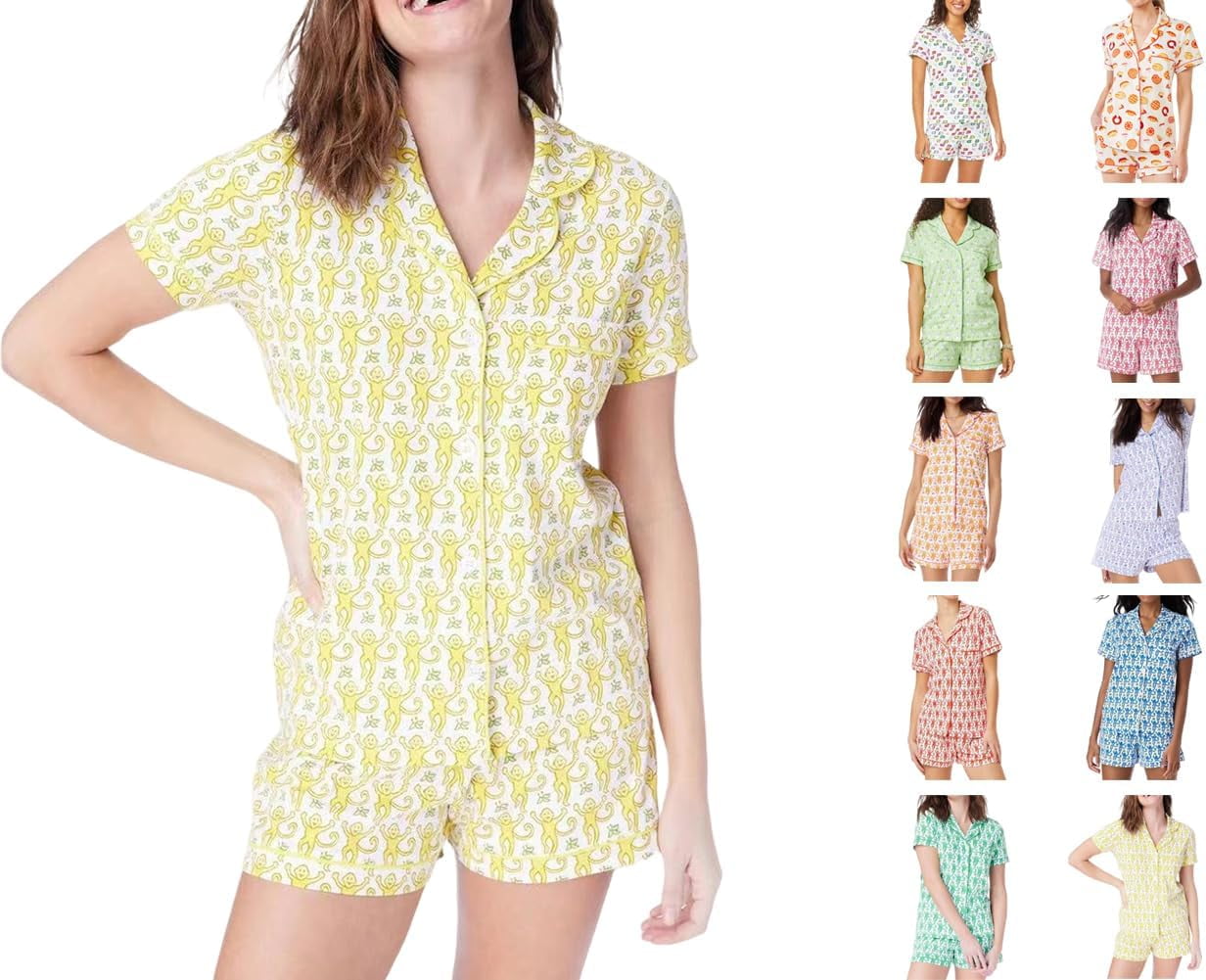 Preppy Pajamas, Monkey Pajamas, Monkey Pajamas for Women, Preppy Monkey ...