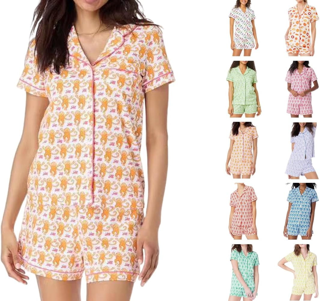 Preppy Pajamas, Monkey Pajamas, Monkey Pajamas for Women, Preppy Monkey ...