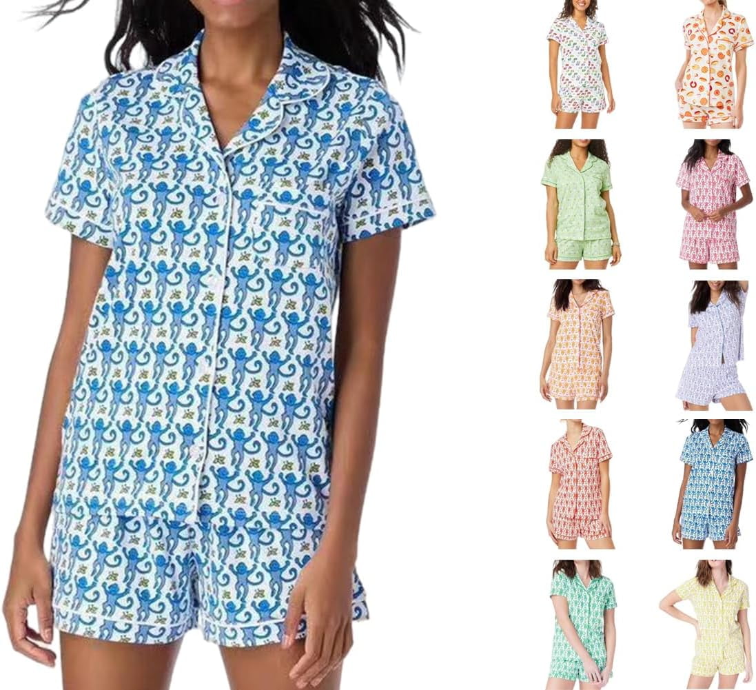 Preppy Pajamas, Monkey Pajamas, Monkey Pajamas for Women, Preppy Monkey ...