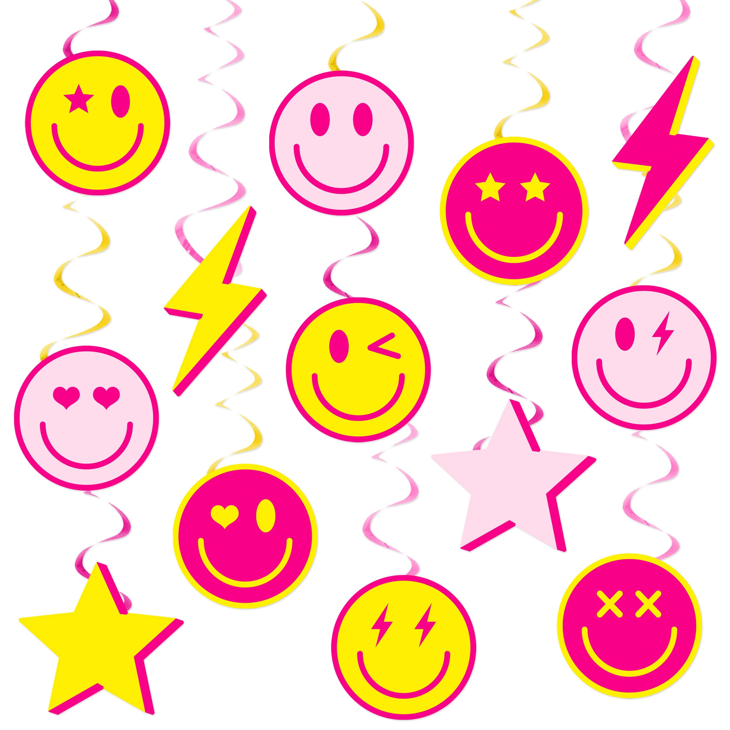 Preppy Party Hanging Swirls Preppy Birthday Party H2FSDDecoration Smile ...