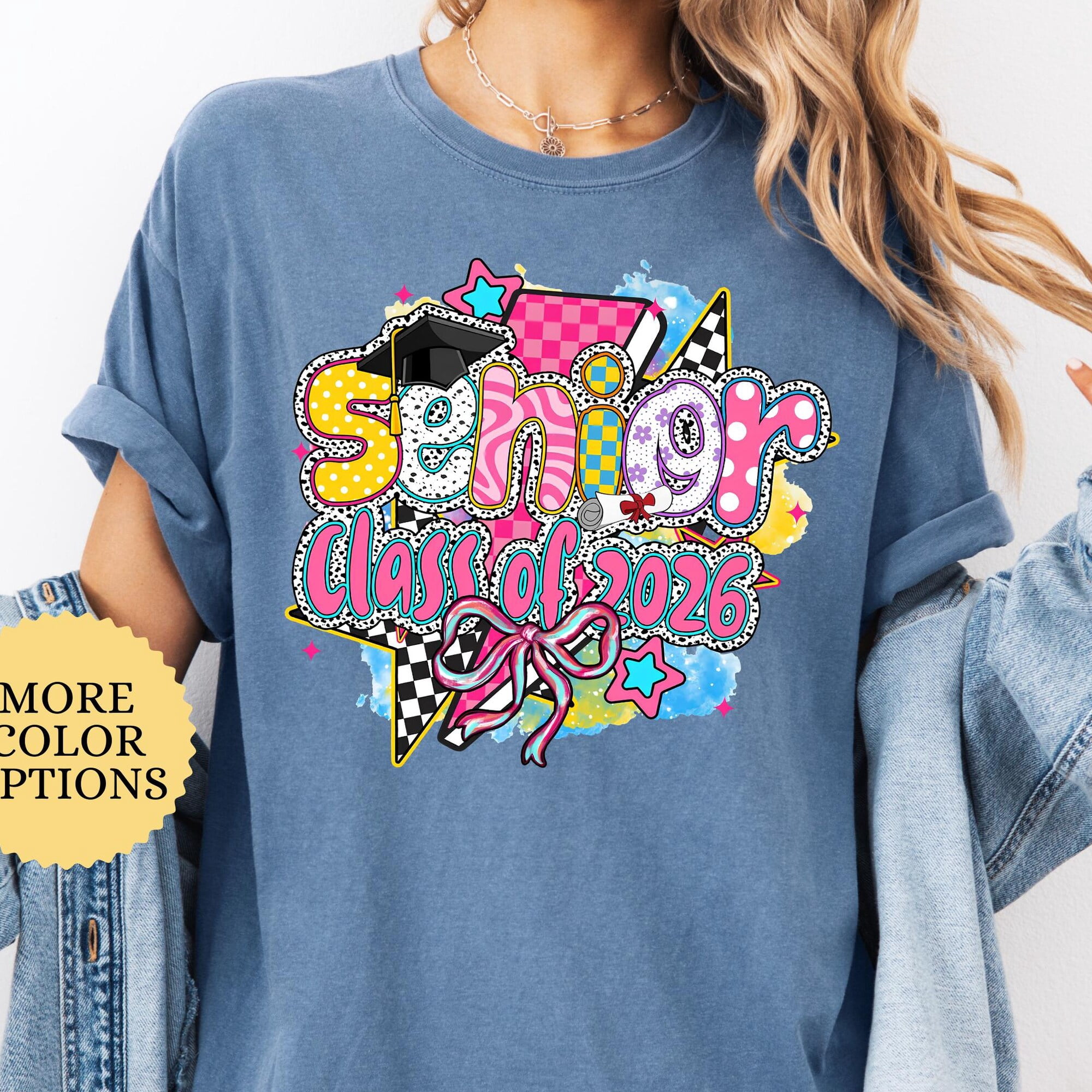 Preppy Senior 2025 Shirt Class Of 2025 Gift Coquette Senior Tee Senior ...