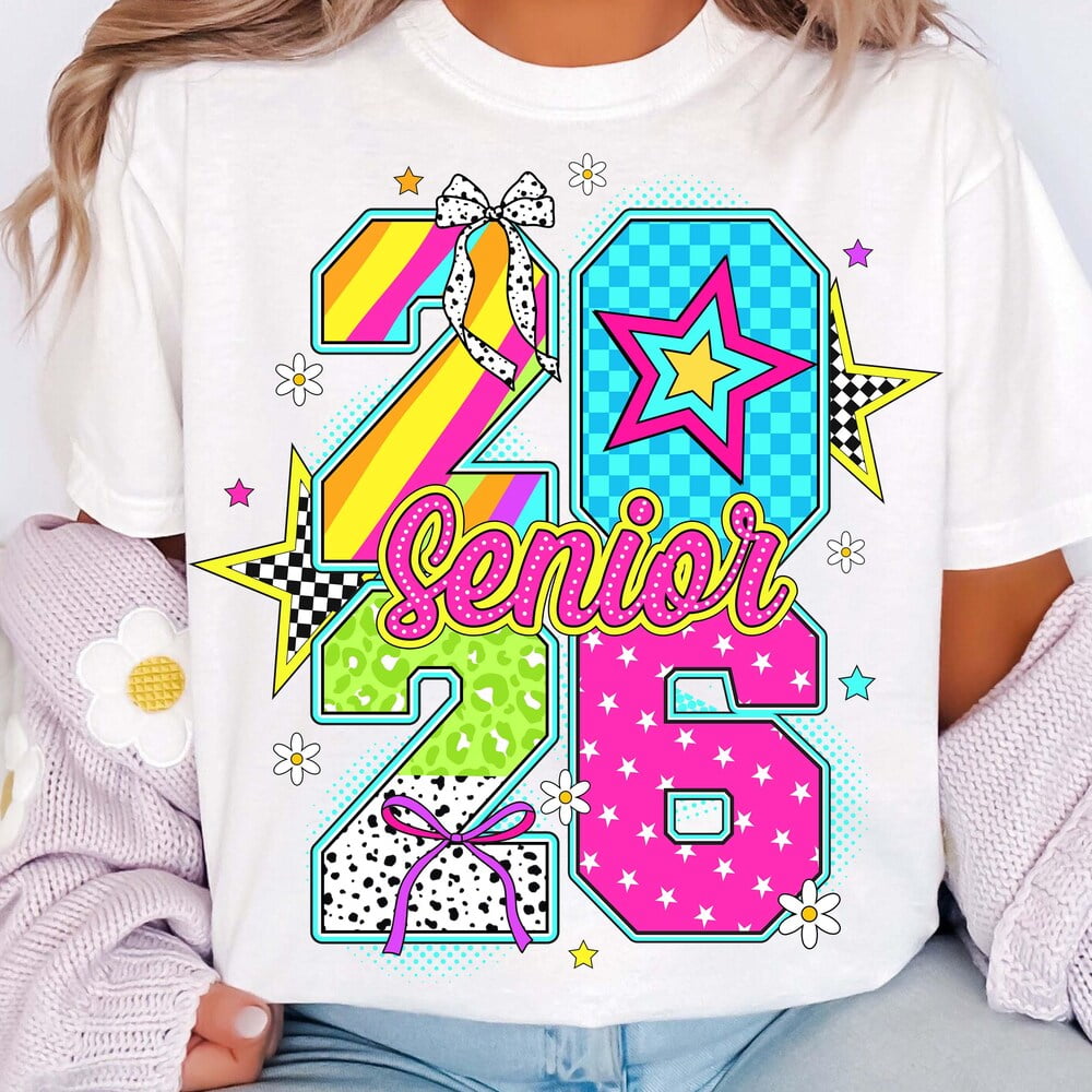 Preppy Senior 2026 Shirt, Retro Graduation Shirt, College Graduate ...