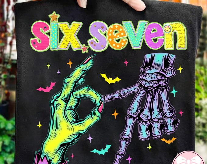 Preppy Six Seven , Witch Hands , Viral TikTok 6 7 , Sublimation Design ...