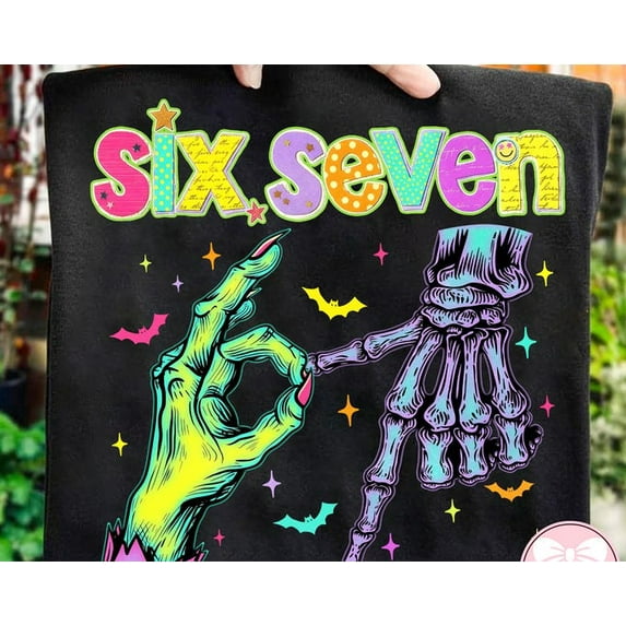 Preppy Six Seven , Witch Hands , Viral TikTok 6 7 , Sublimation Design ...