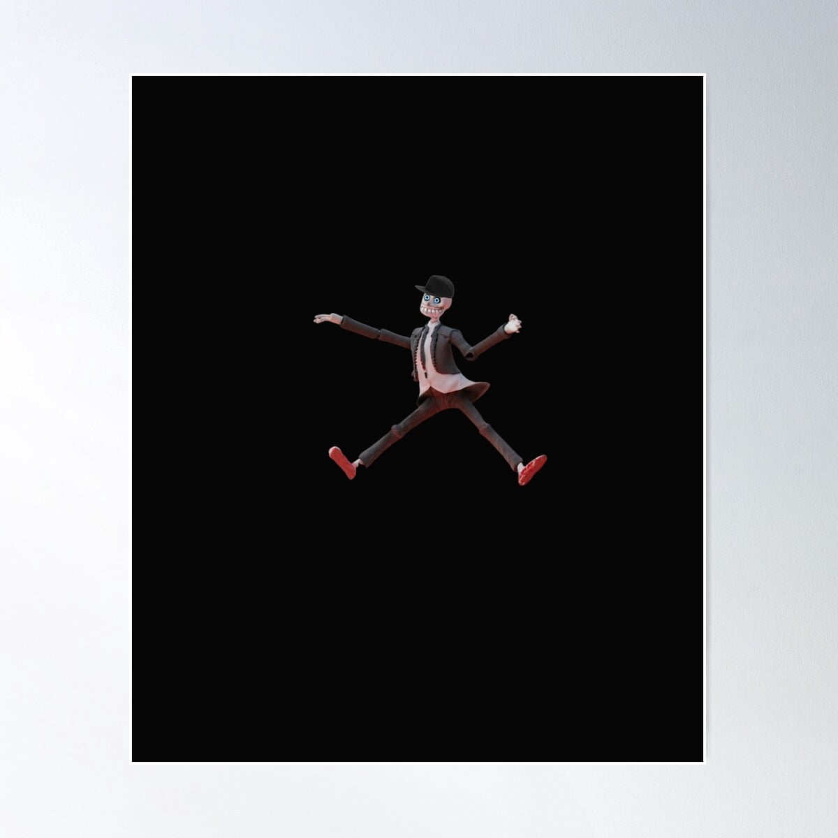Preppy Skeleton - Dancer Poster Wall Art, Modern Wall Decor For Living ...