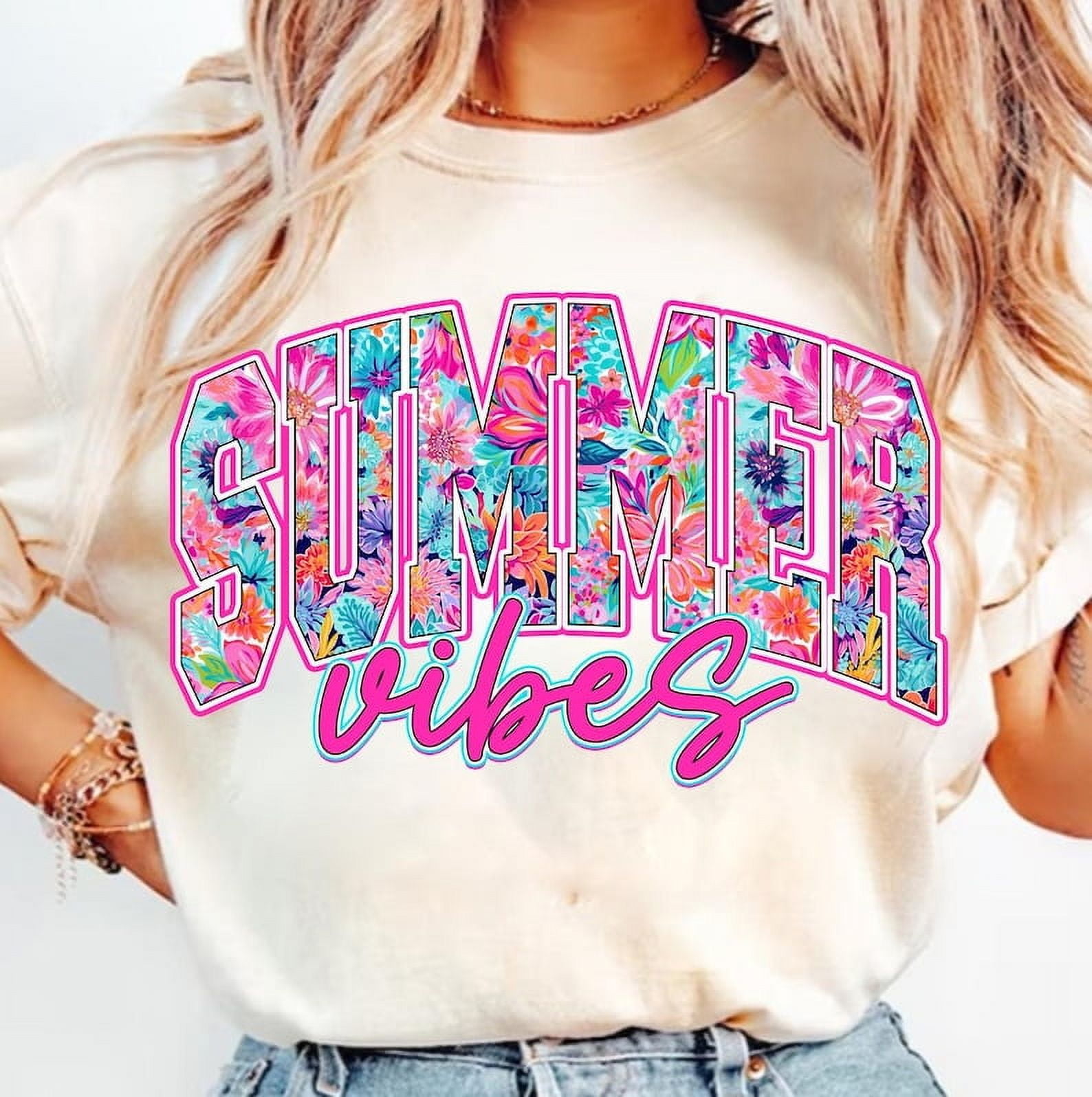 Preppy Summer Vibes, Retro Floral, Summer Brushstroke, Hello Summer ...