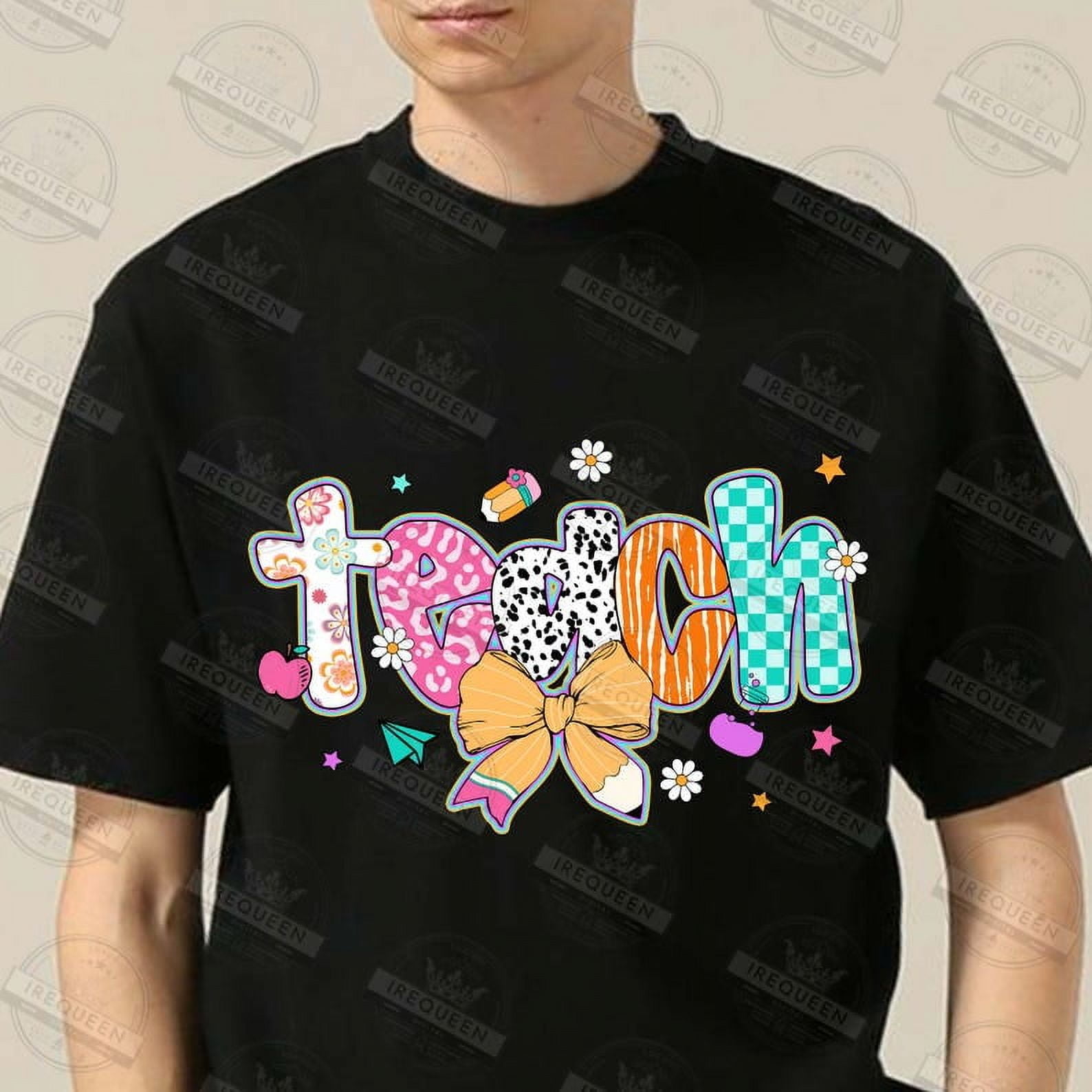 Preppy Teacher Floral Coquette Shirt, Teach Blue Floral Shirt, Custom ...