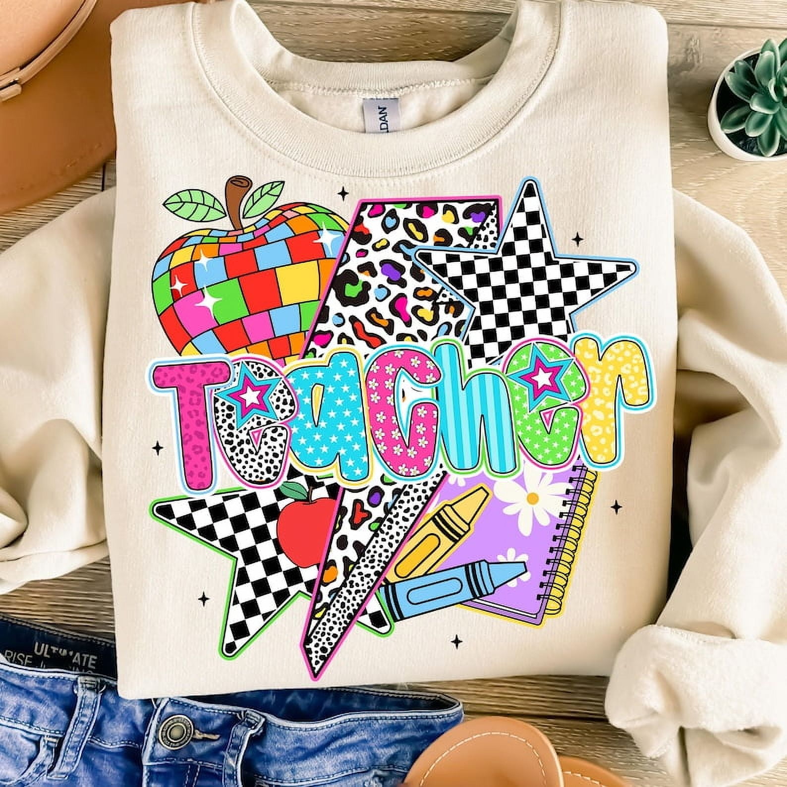 Preppy Teacher Shirt, Last Day of School Retro Checkered Shirt, Fun ...