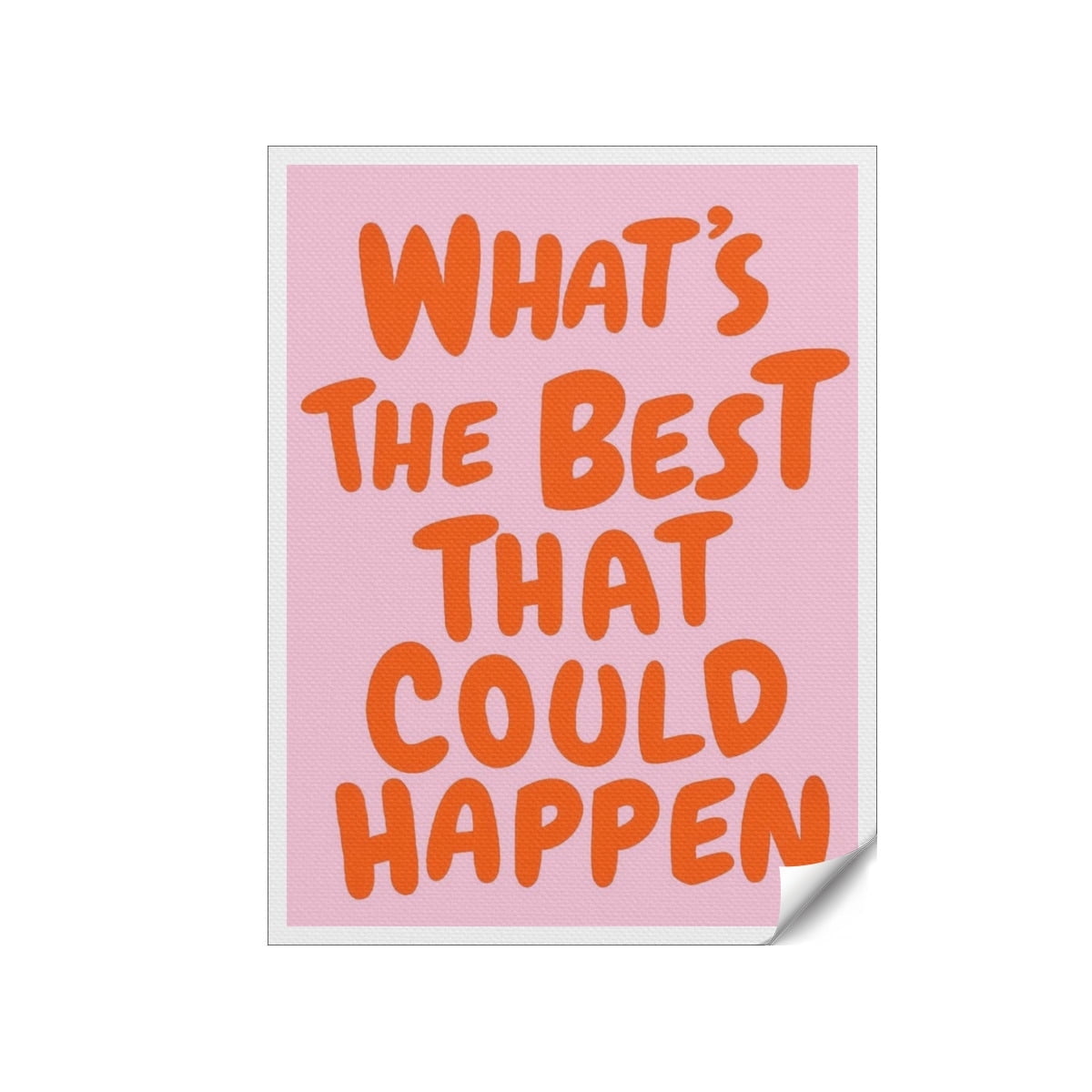 Preppy Wall Art Pink Inspirational Quotes Poster What's The Best That ...