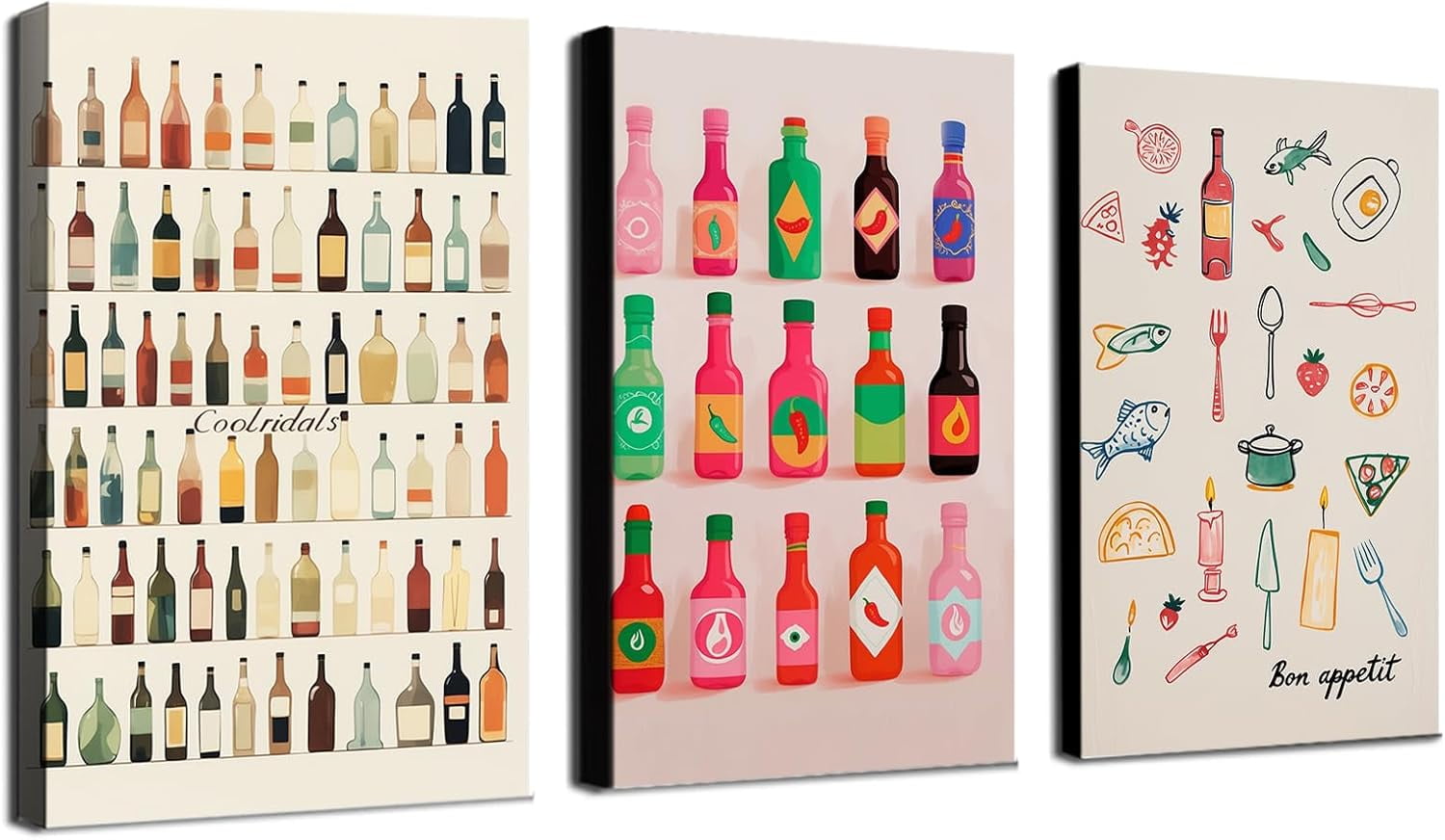 Preppy triptych canvas painting gorgeous rhinestone bow leopard left ...