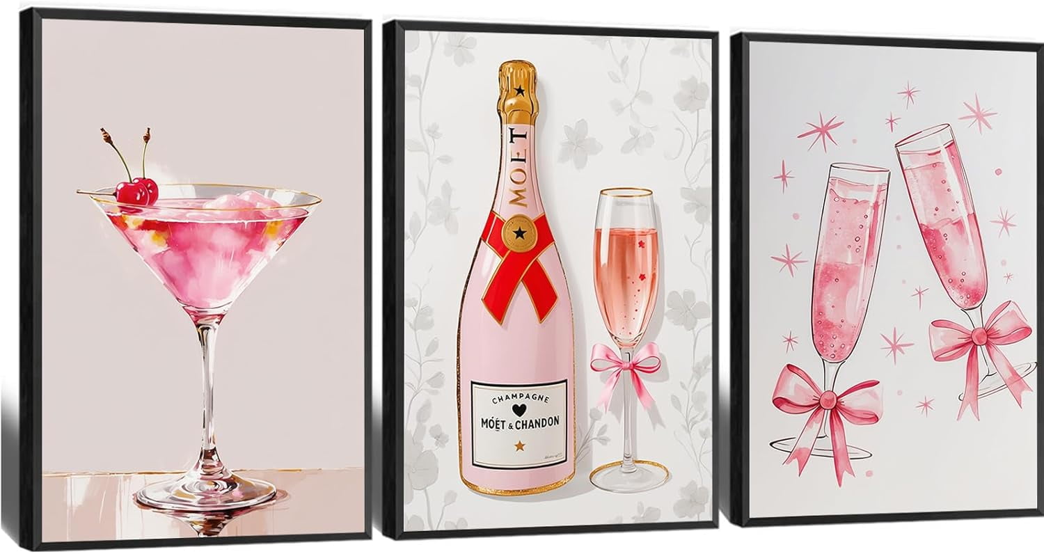 Preppy triptych canvas painting gorgeous rhinestone bow leopard left ...