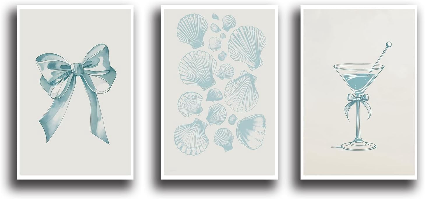 Preppy triptych canvas painting gorgeous rhinestone bow leopard left ...