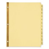 Preprinted Laminated Tab Dividers w/Gold Reinforced Binding Edge, 12 ...