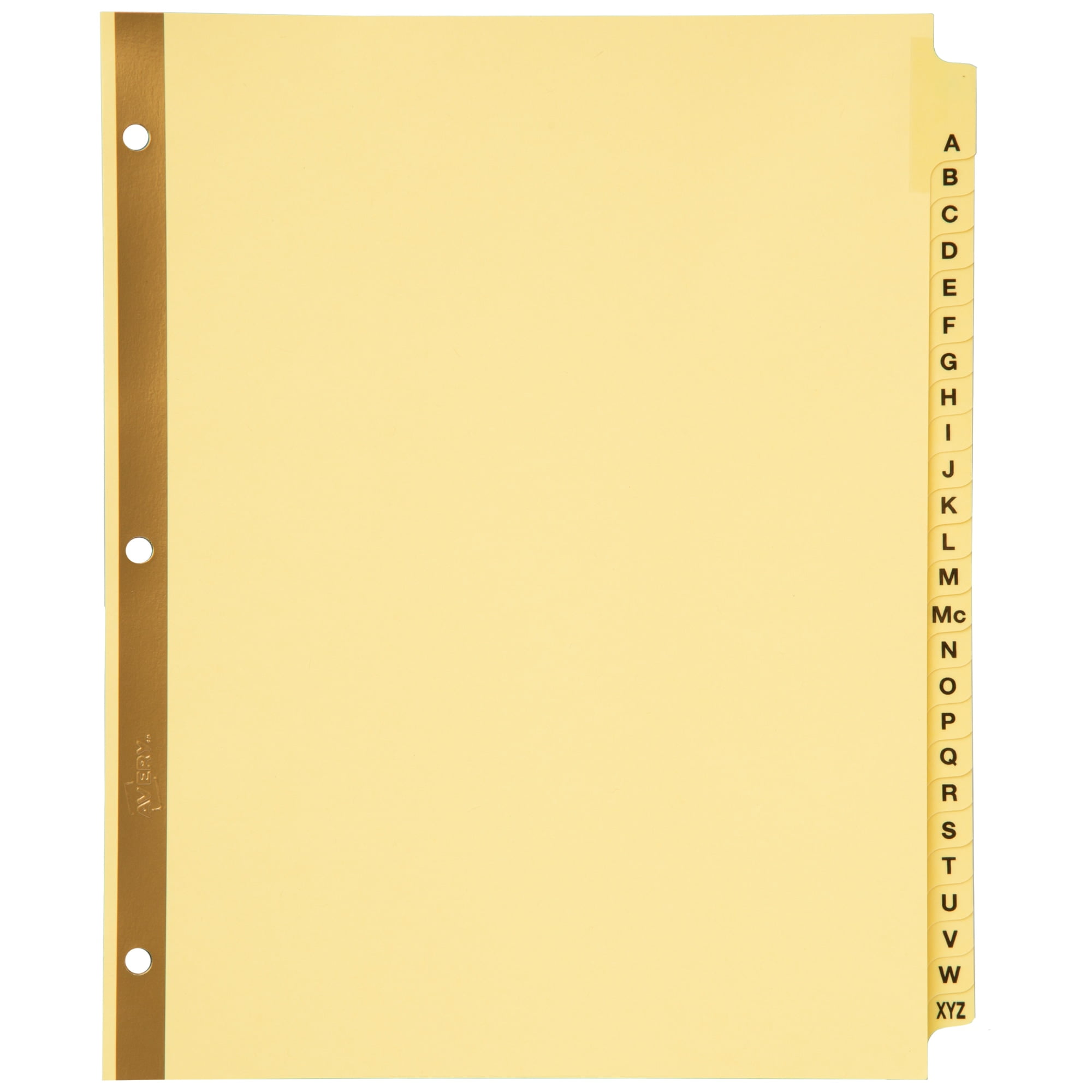 Avery Laminated Preprinted Dividers, A-Z Tabs, 8¬Ω" x 11", Set of 25 ...