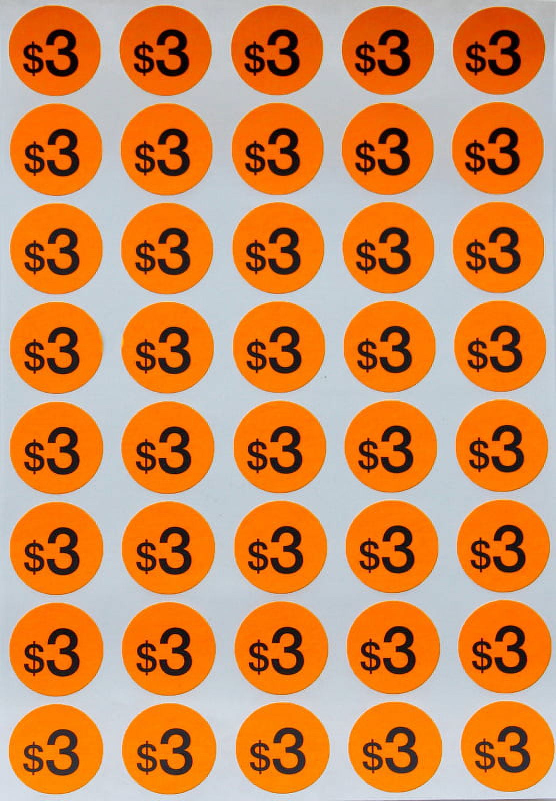 Preprinted price tags stickers, Pricing labels for retail 3/4" inch ...